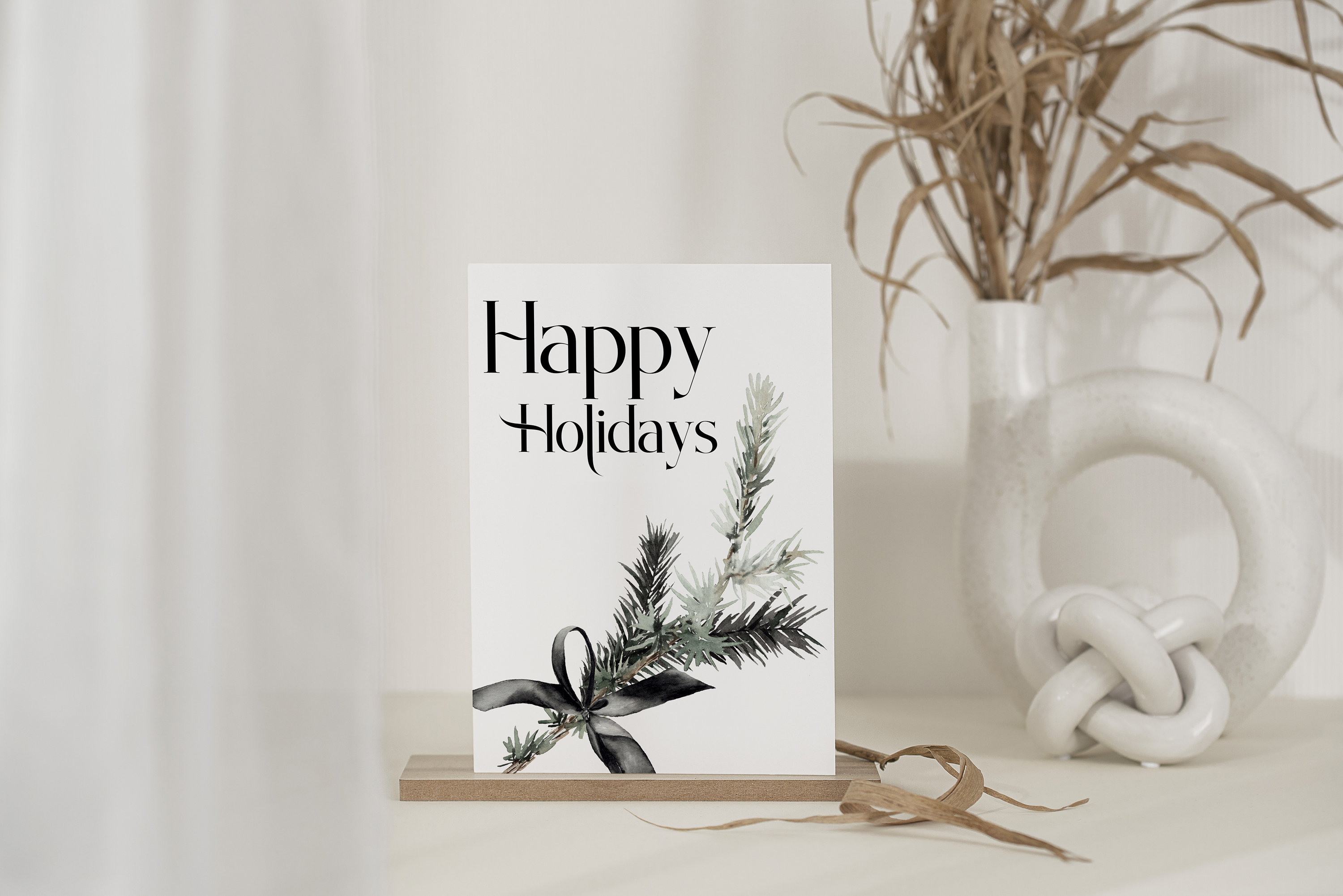 Editable Christmas Thank You Card, Customizable Thanks Note, DIY Winter ...