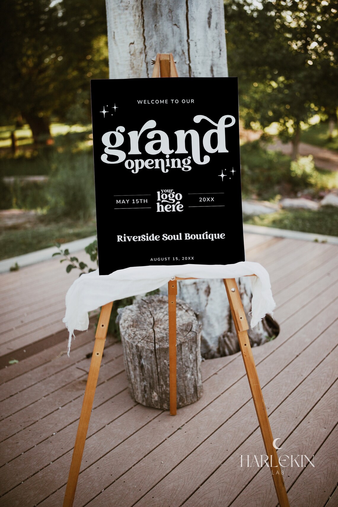 Editable Grand Opening Welcome Sign Template, DIY Modern Printable ...