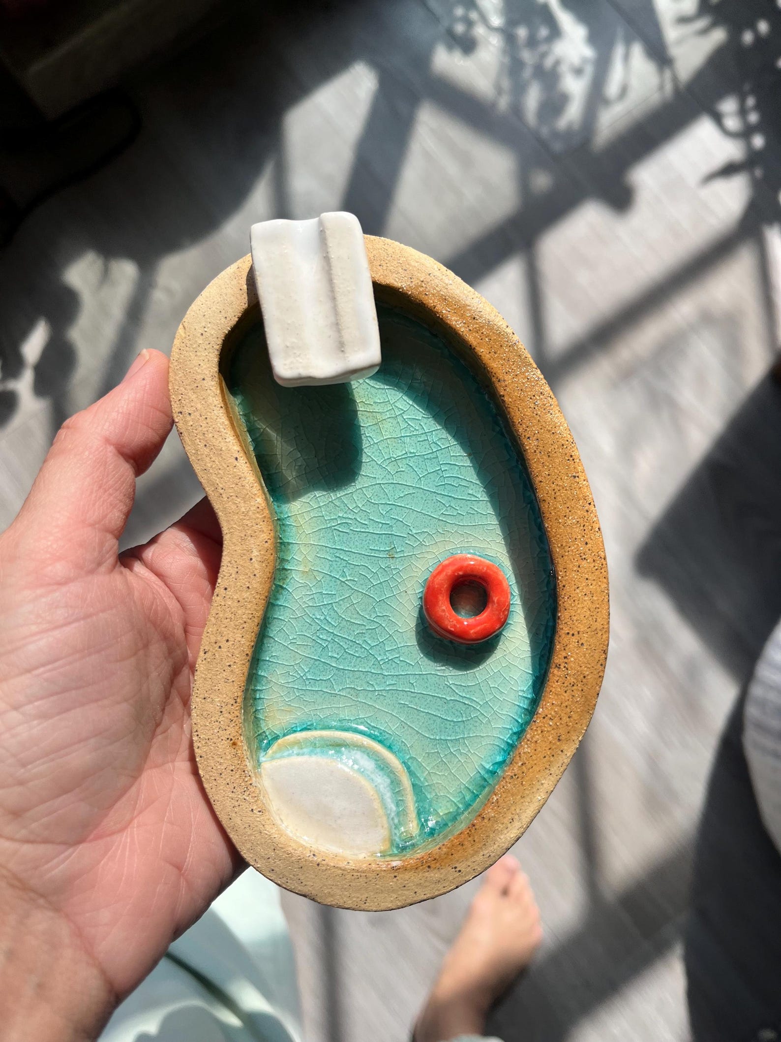 Ceramic Swimming Pool Ashtray - Etsy