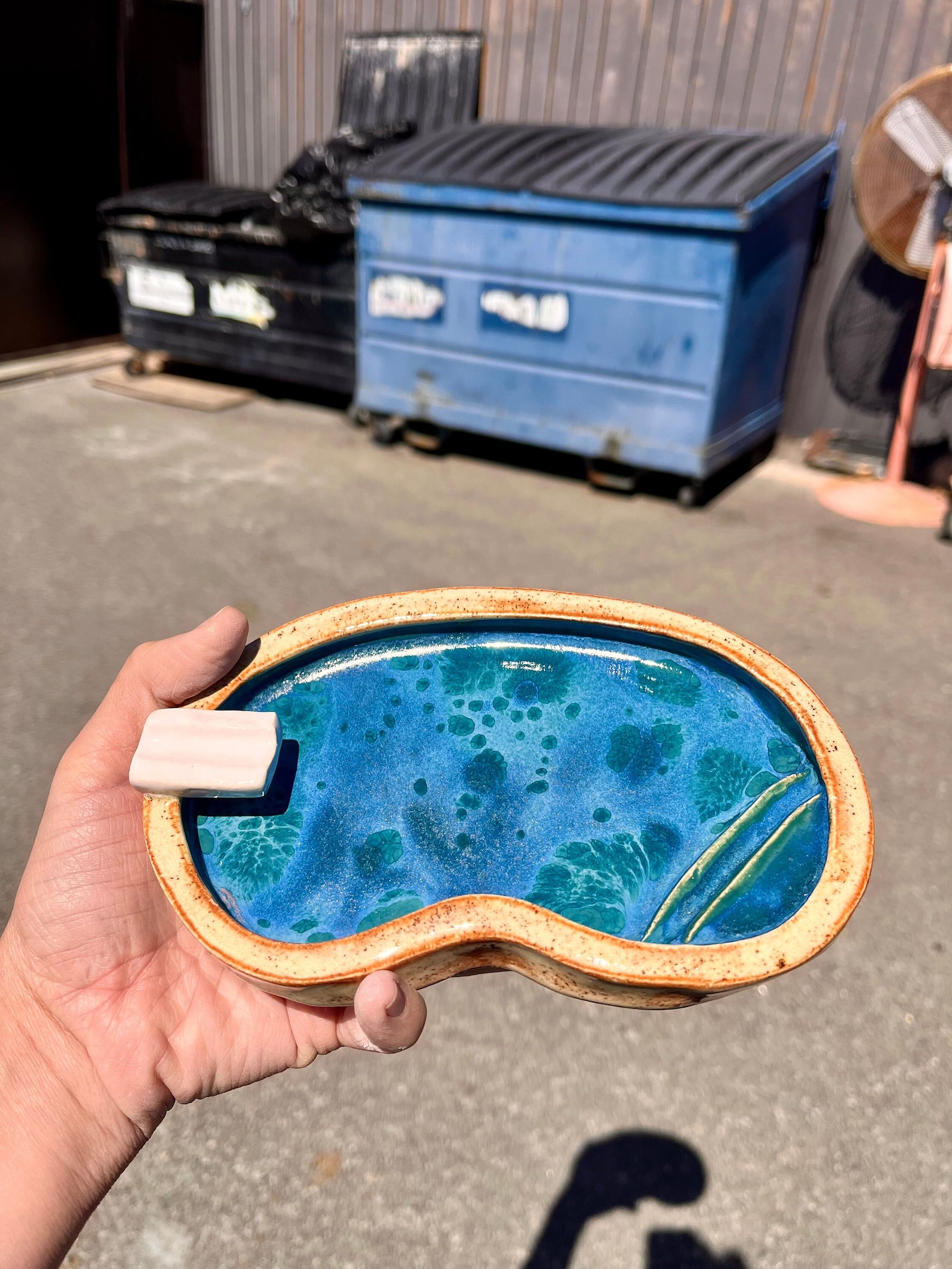 Ceramic Swimming Pool Ashtray - Etsy