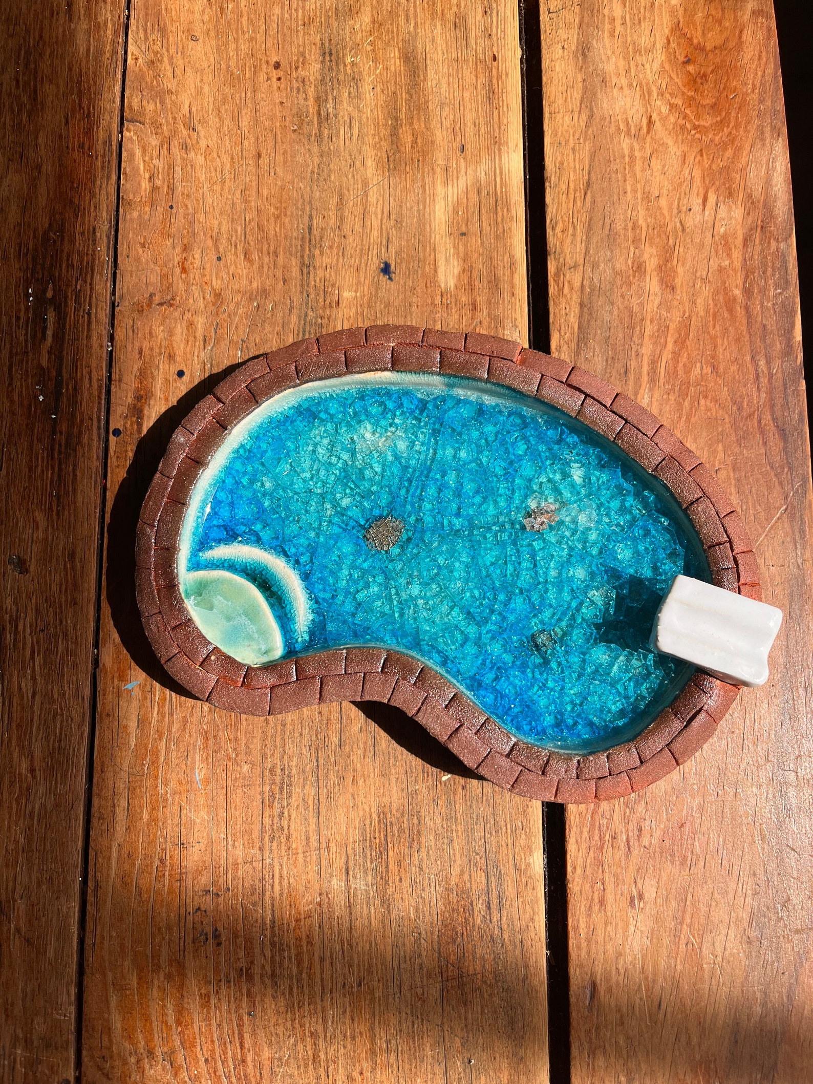 Ceramic Swimming Pool Ashtray - Etsy