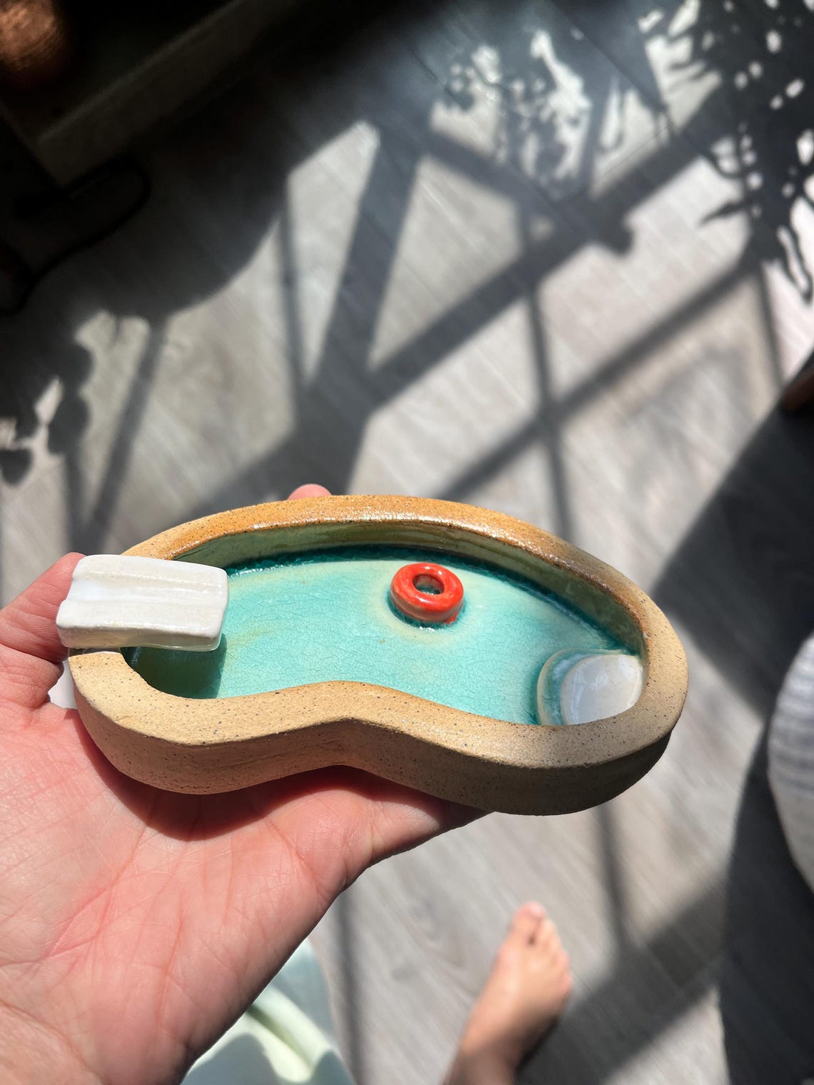 Ceramic Swimming Pool Ashtray - Etsy
