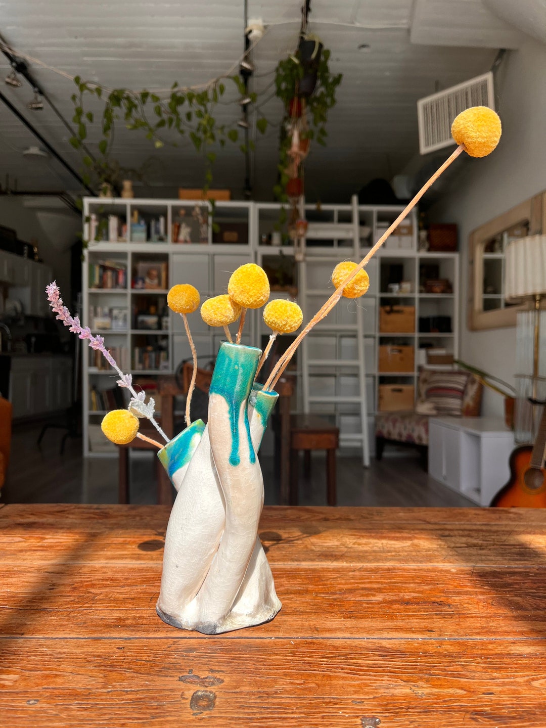 Funky Ceramic Vase: Modern Home Decor With 3 Mouths - Etsy