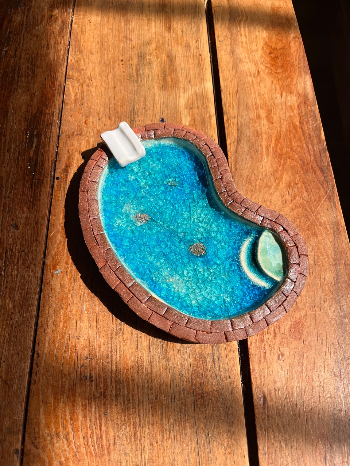 Ceramic Swimming Pool Ashtray - Etsy