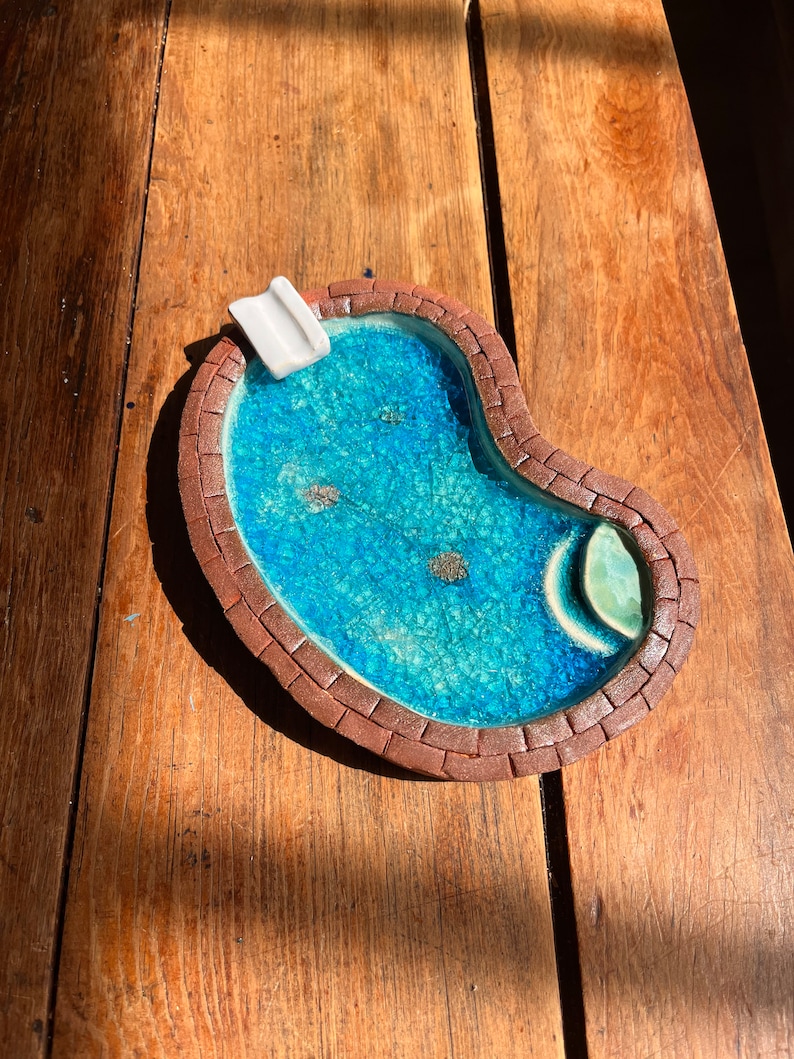 Ceramic Swimming Pool Ashtray - Etsy