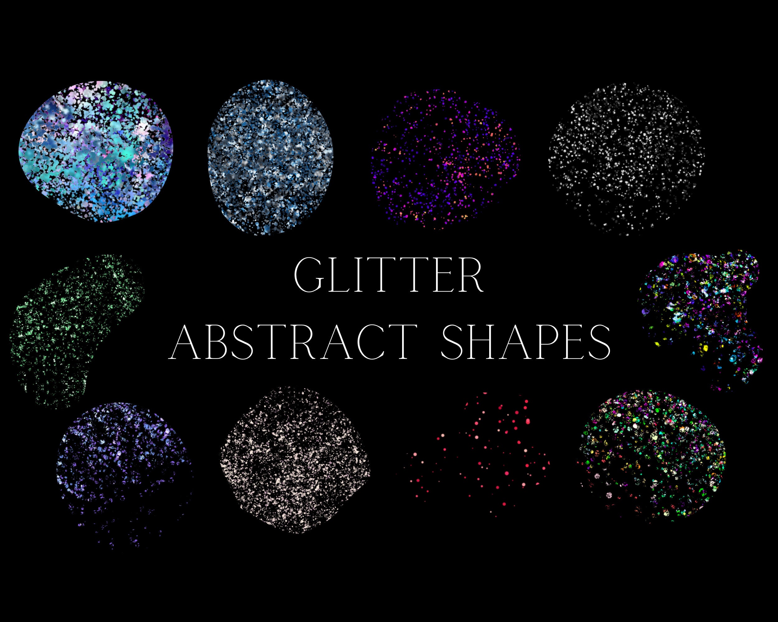Glitter Overlay, Sparkle Overlay, Ombre Glitters, Glitter Confetti ...