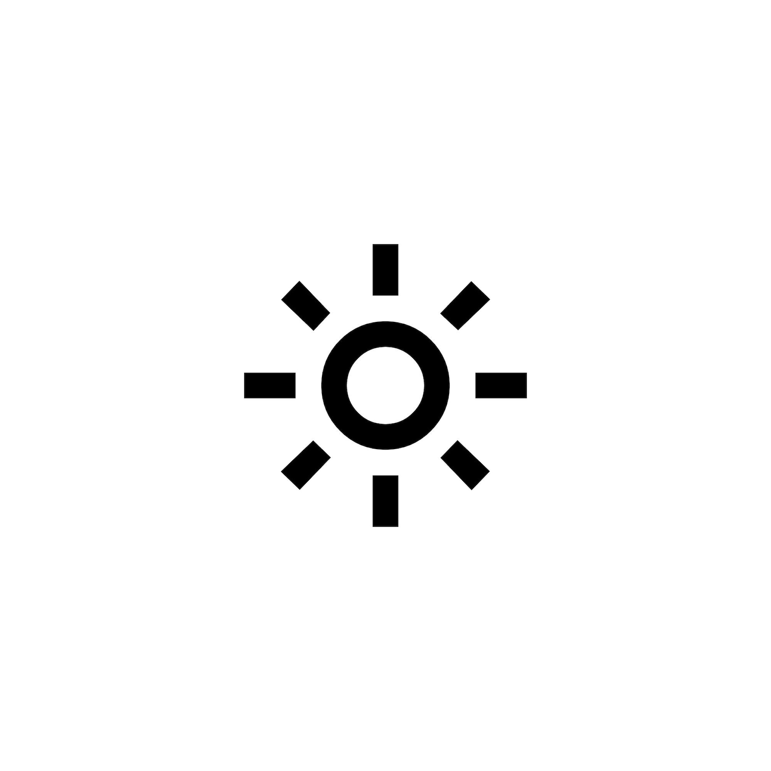 Simple Bright Mode Icon, Simple Sun Icon Light Mode Symbol, Simple ...