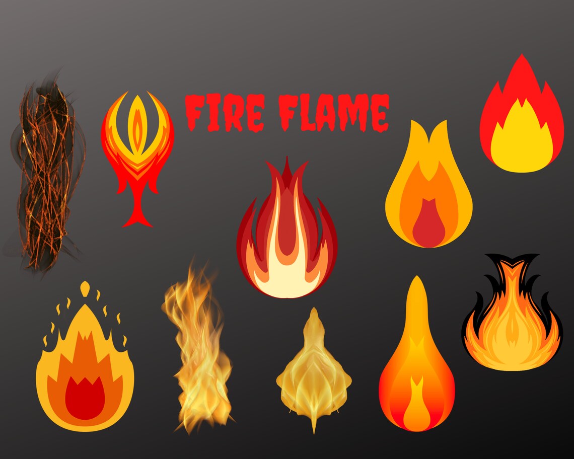 Fire Bundle, Fire Flame, Fire Clipart, Fire Png, Flame Clipart, Flame Png, Fire Flames, Fire ...