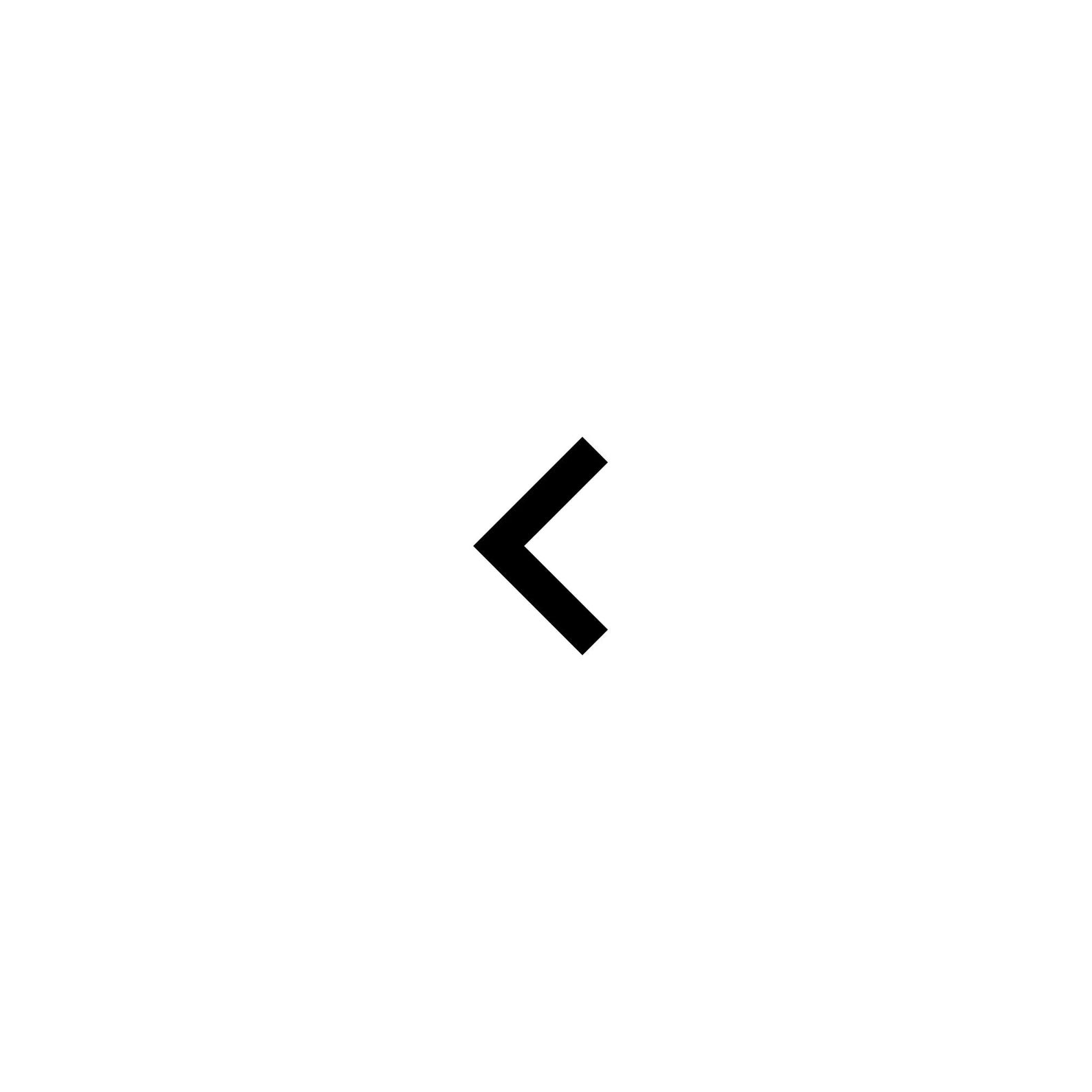 Simple Left Arrow Button Icon, Backward Chevron Navigation Icon - Etsy