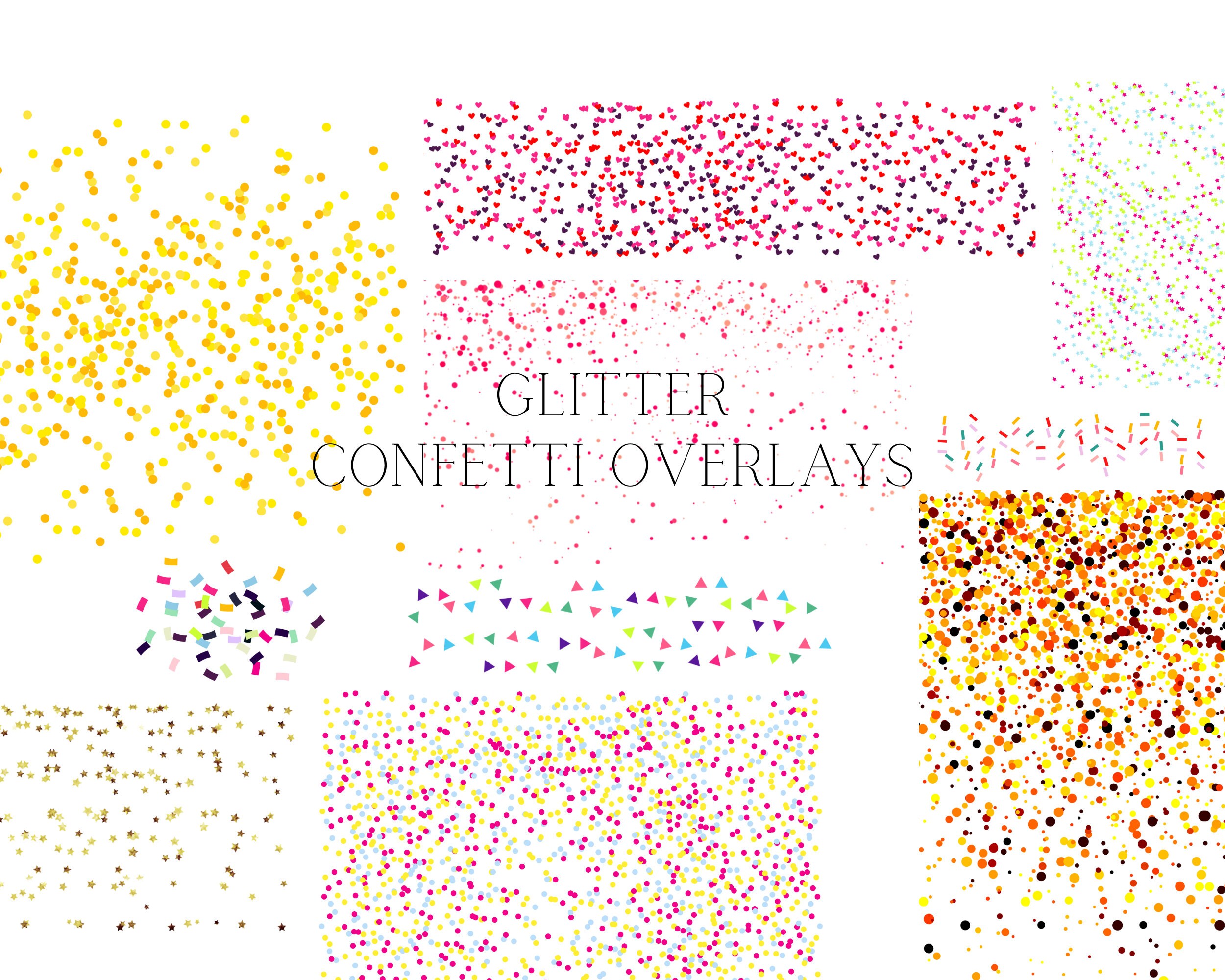 Glitter Overlay, Sparkle Overlay, Ombre Glitters, Glitter Confetti ...
