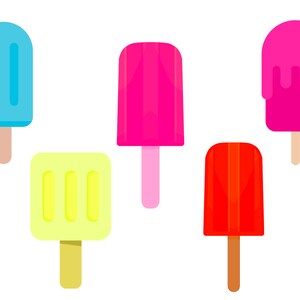 Popsicles Clipart, Ice Lolly, Ice Pop, Dripping Popsicle, Ice Cream ...