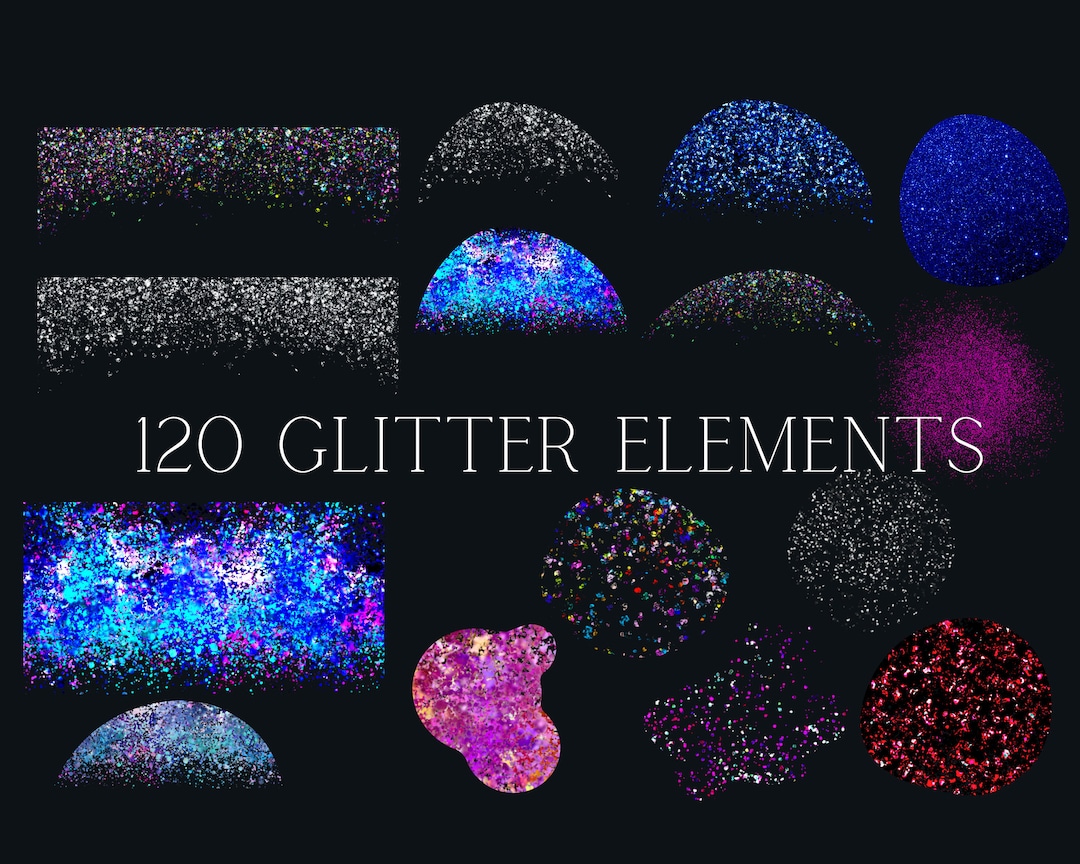 Glitter Overlay, Sparkle Overlay, Ombre Glitters, Glitter Confetti ...
