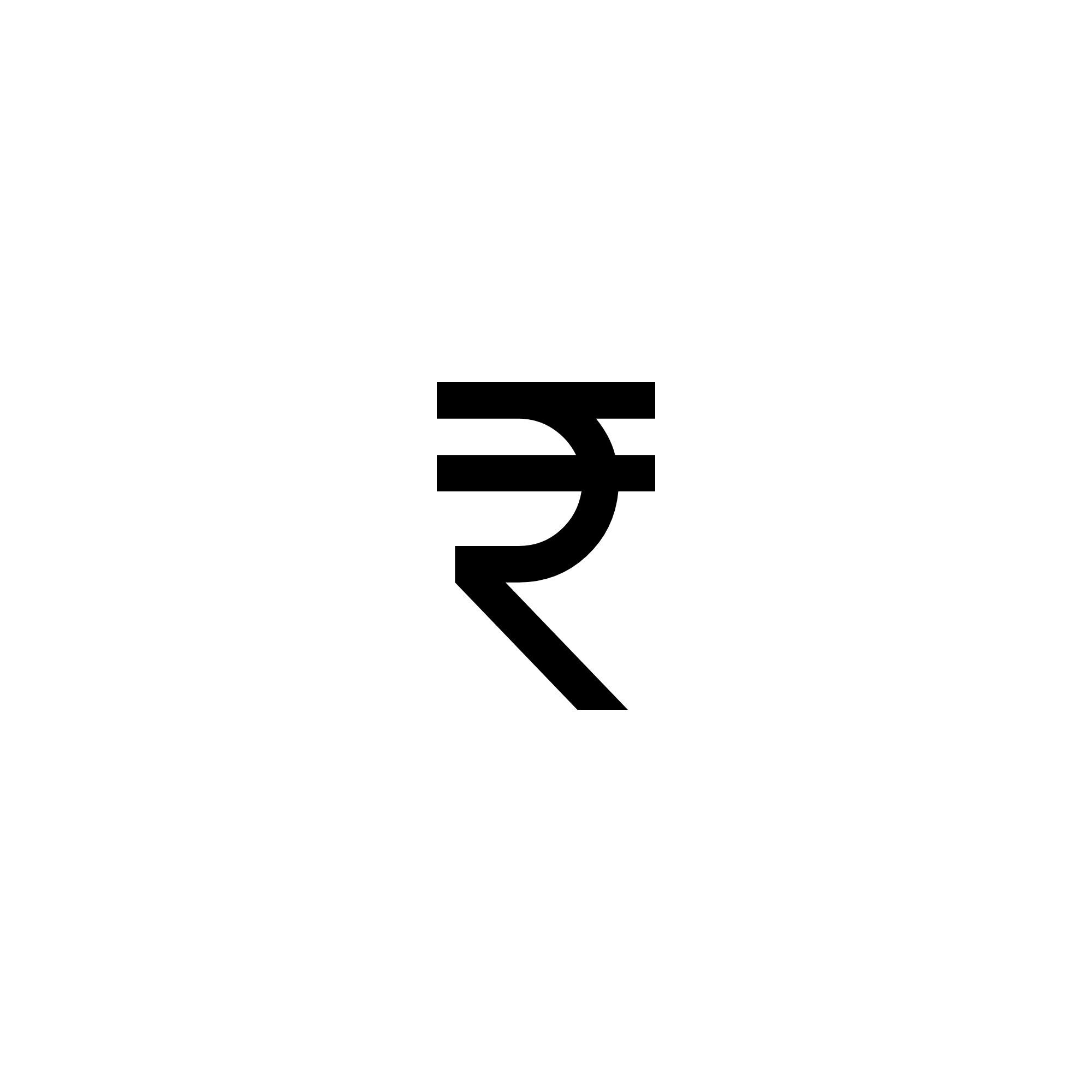 Indian Rupee Currency Symbol - Etsy