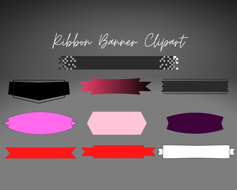 Banner Clipart, Banner Png, Banner Bundle, Banner Outline, Layer Banner ...