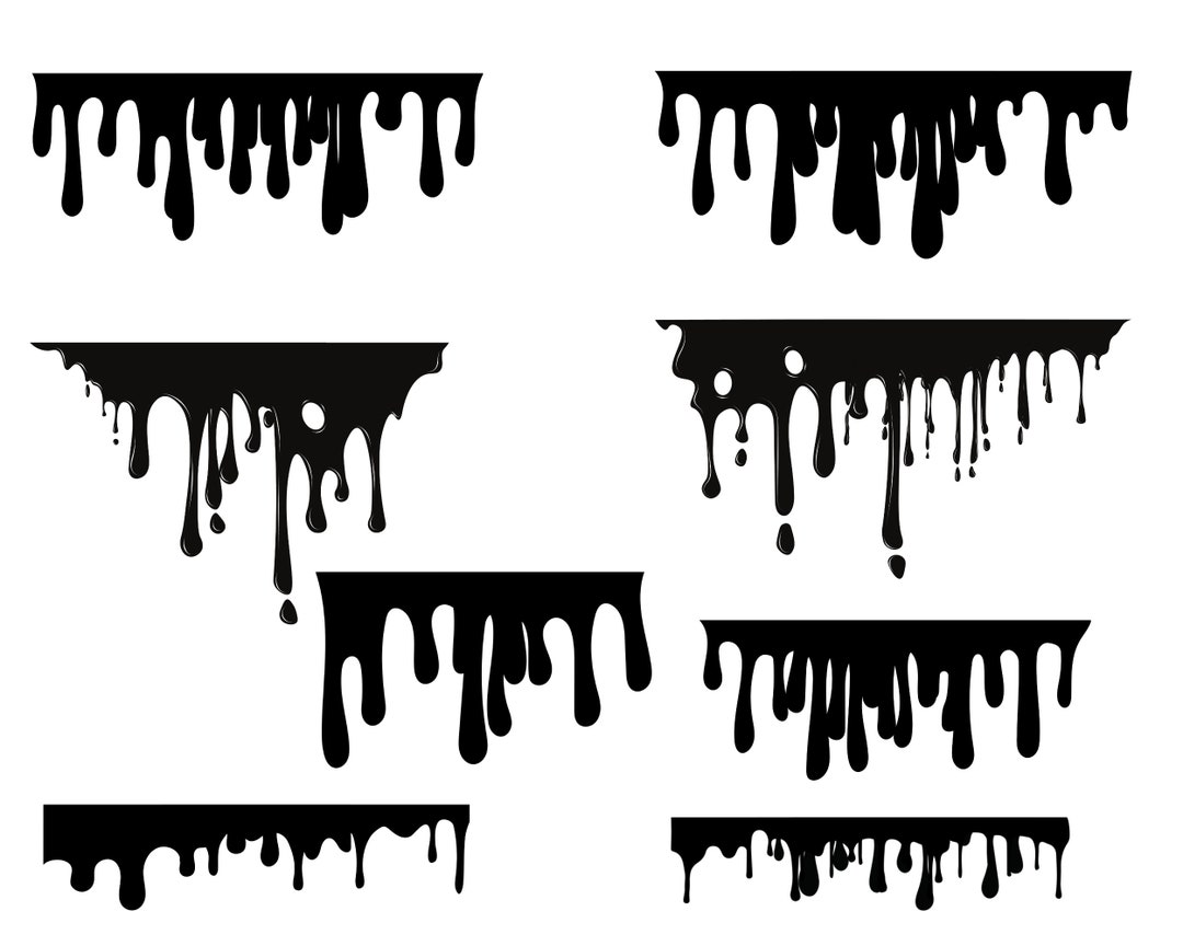Dripping Borders, Dripping Borders Clipart, Dripping Borders Png, Paint ...