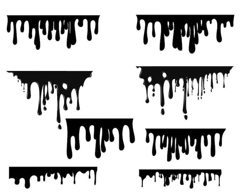 Dripping Borders, Dripping Borders Clipart, Dripping Borders Png, Paint ...