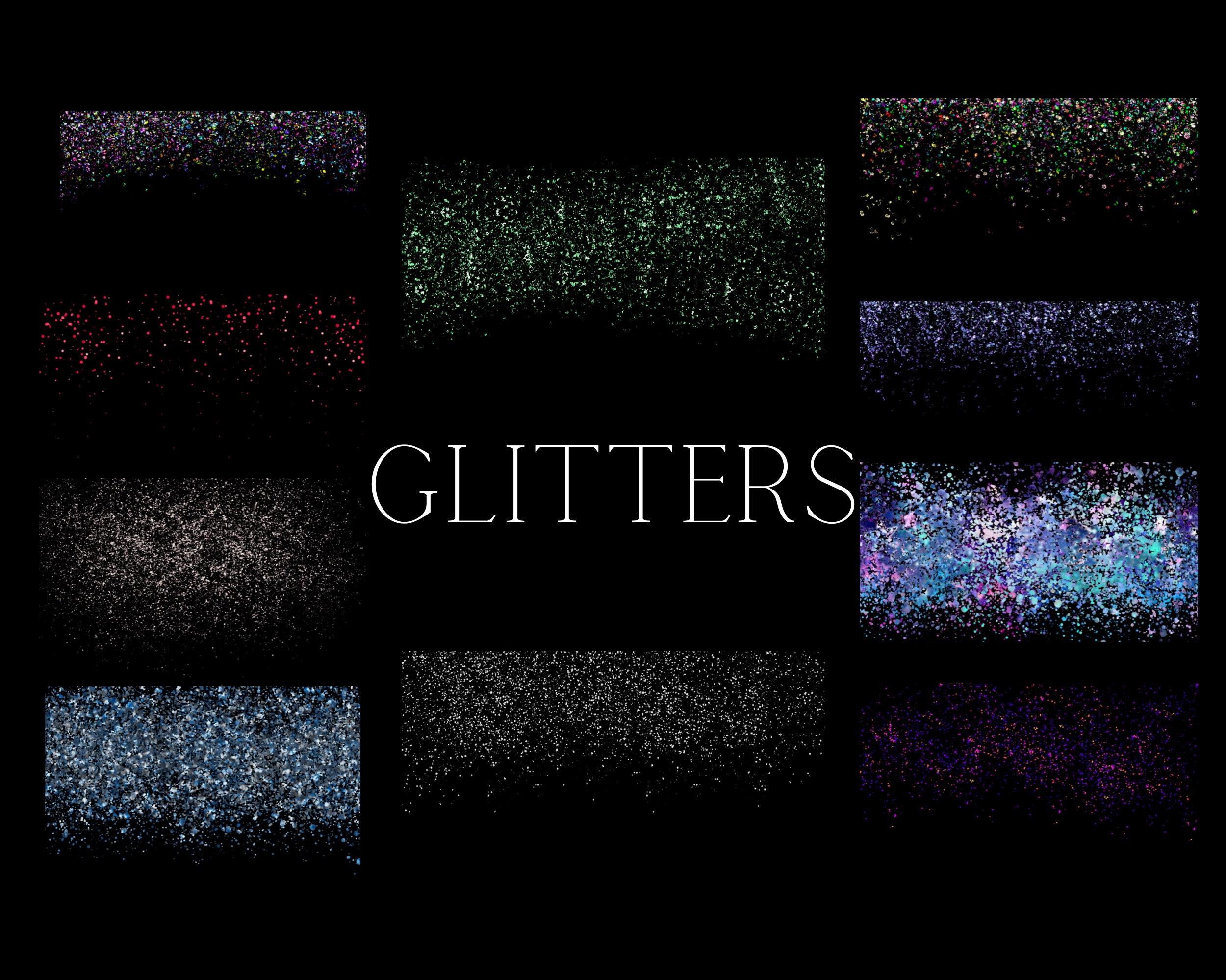 Glitter Overlay, Sparkle Overlay, Ombre Glitters, Glitter Confetti ...