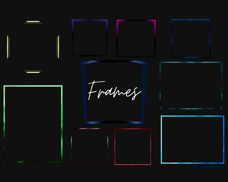 Frame Clipart, Frame Png, Frame Bundle, Frames Clip Art, Round Frame ...