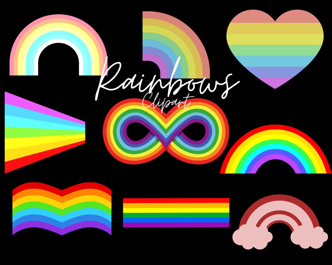 Rainbow PNG, Rainbow Clipart, Colorful Rainbow, Hand Drawn Rainbow ...