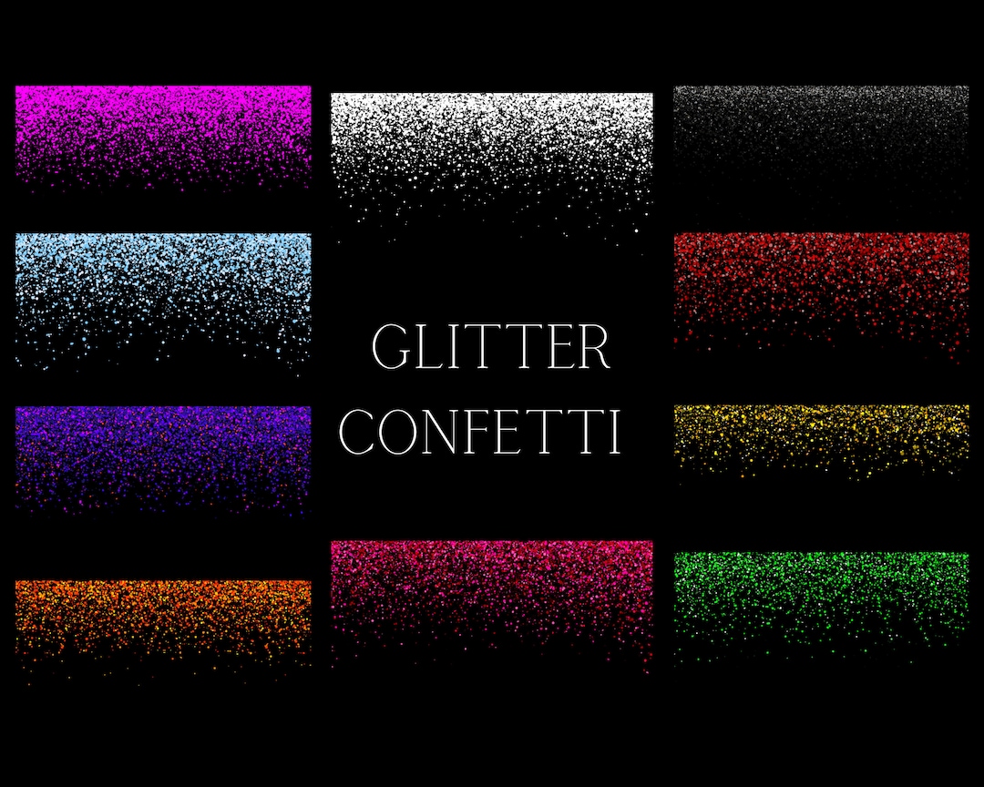 Glitter Overlay, Sparkle Overlay, Ombre Glitters, Glitter Confetti ...