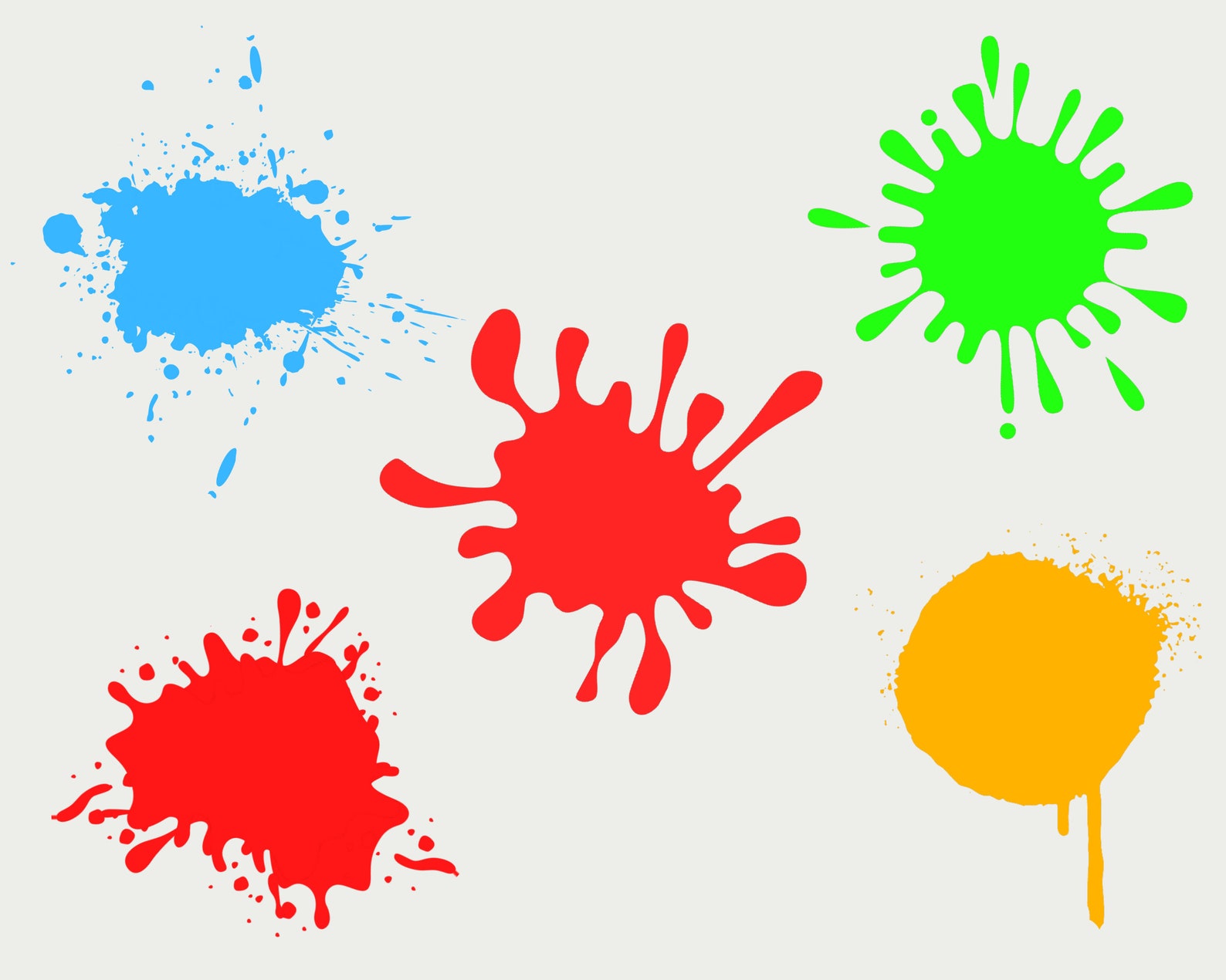 Paint Splatter Png Bundle, Paint Splats, Ink Splatter, Paint Splatter ...