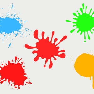 Paint Splatter Png Bundle, Paint Splats, Ink Splatter, Paint Splatter ...