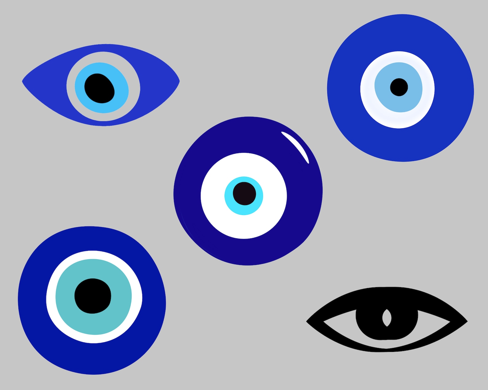 Evil Eye Clipart Evil Eye Bundle Evil Eye Png Turkish Eye - Etsy
