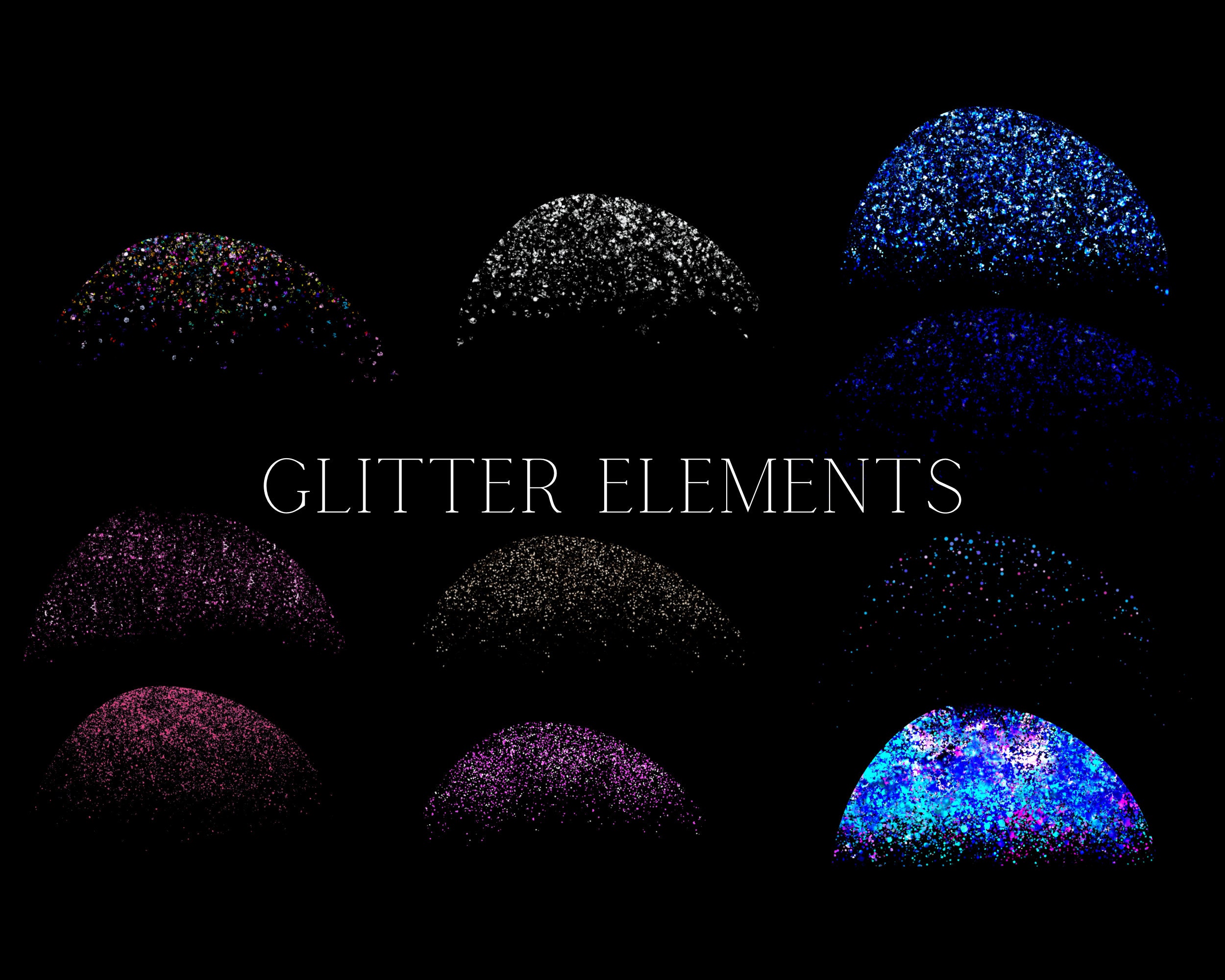 Glitter Overlay Sparkle Overlay Ombre Glitters Glitter - Etsy