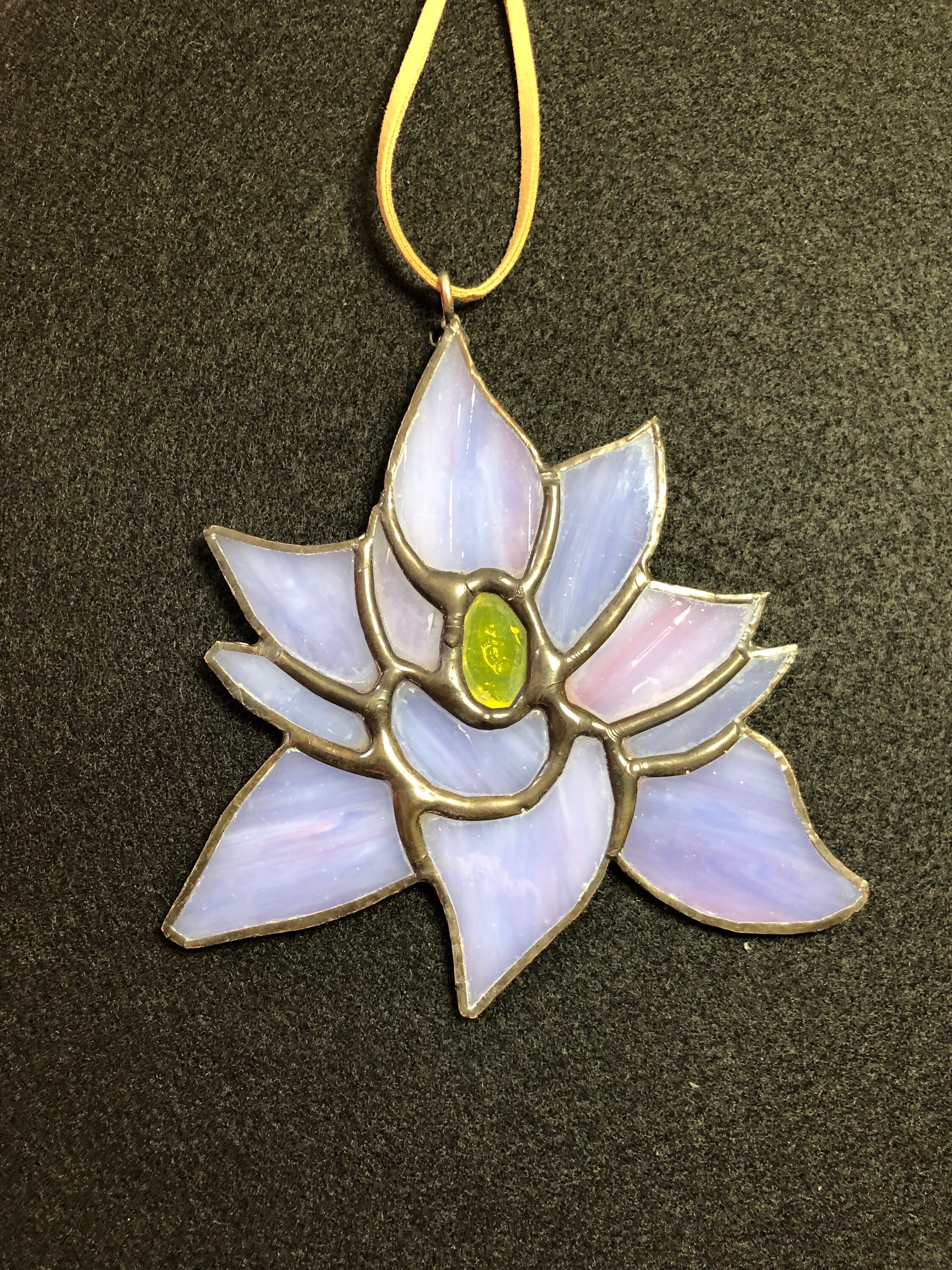 Light Purple Flower Stained Glass - Etsy
