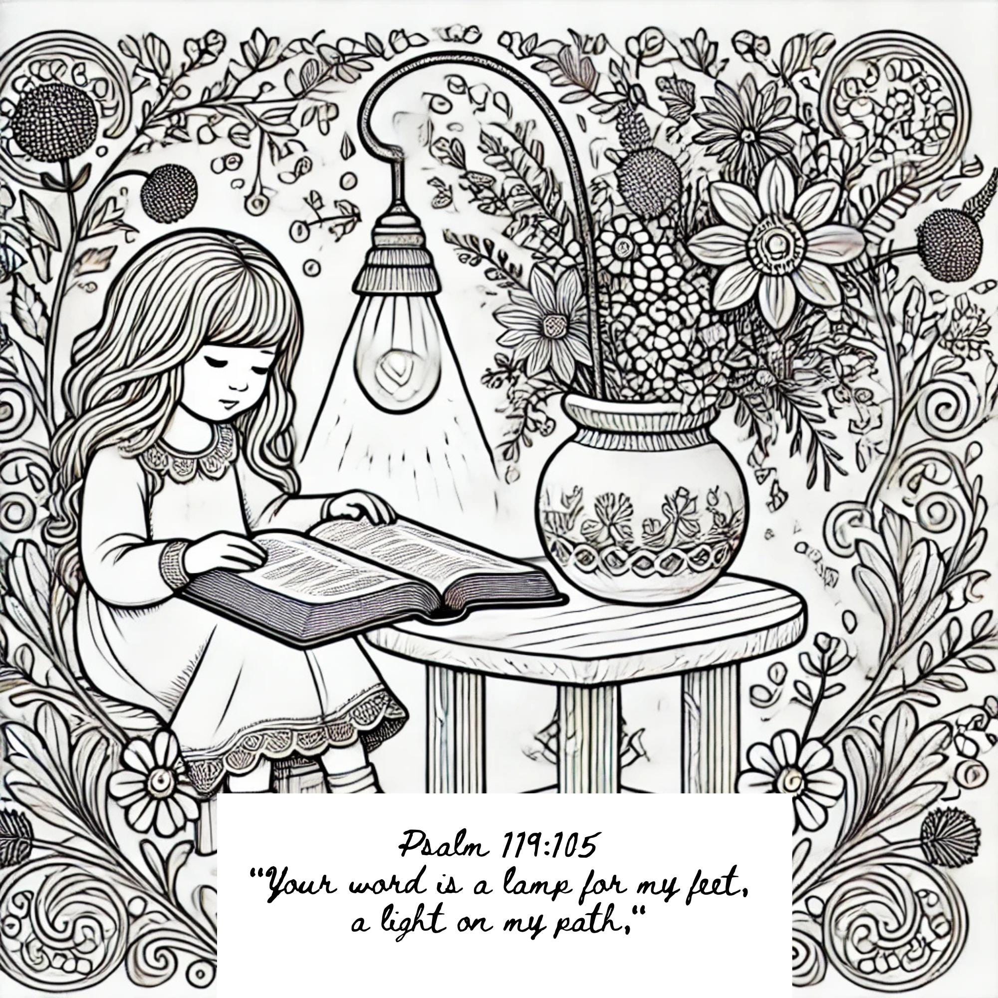 Scripture Coloring 3 Sheet Bundle - Etsy