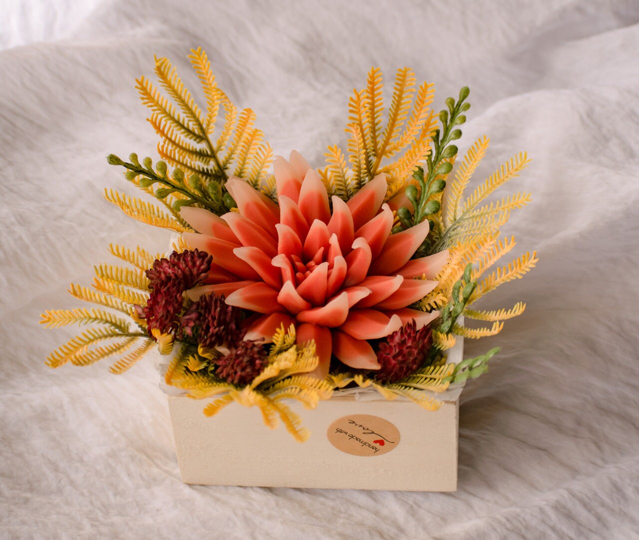 Decorative Soap Flower Box Gift Idea Variable Flowers and Colors ...
