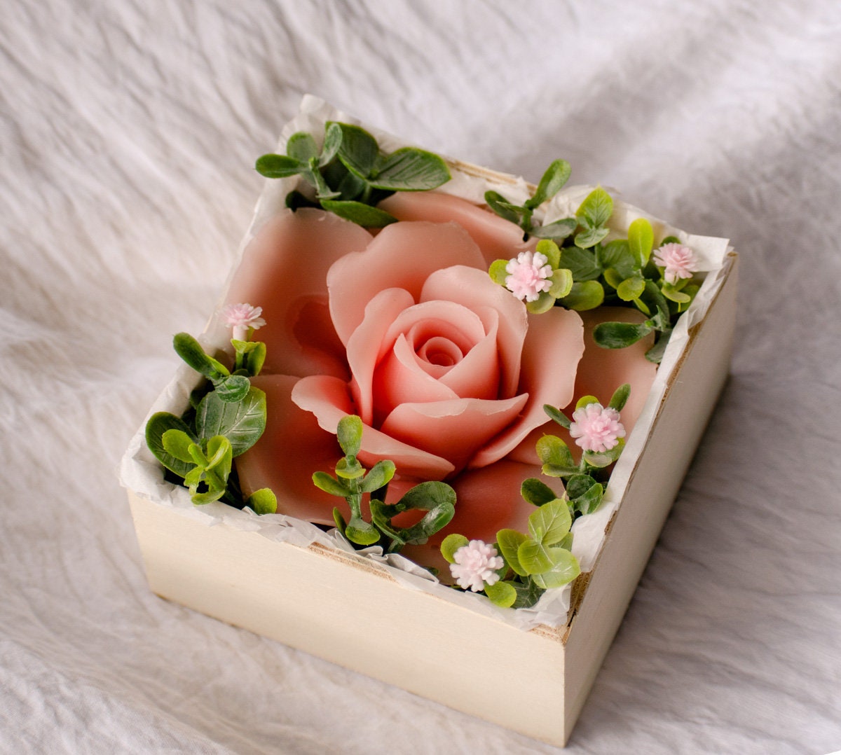 Decorative Soap Flower Box Gift Idea Variable Flowers and Colors ...