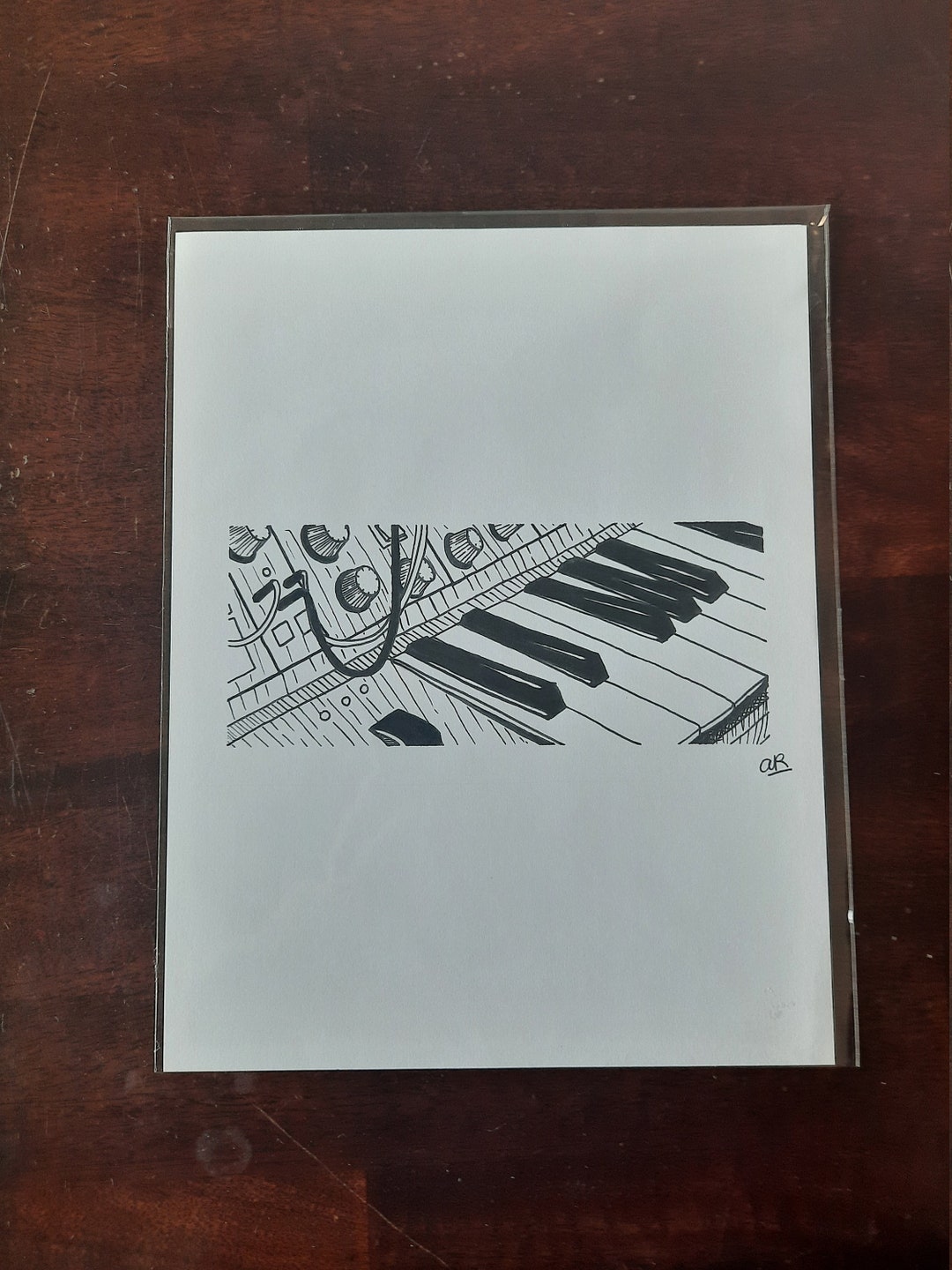 Synthesizer Art Print 11/8.5 In. Available in Multiple Colors - Etsy