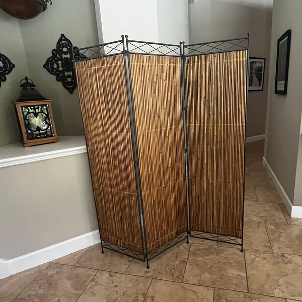 Bamboo Room Divider - Etsy