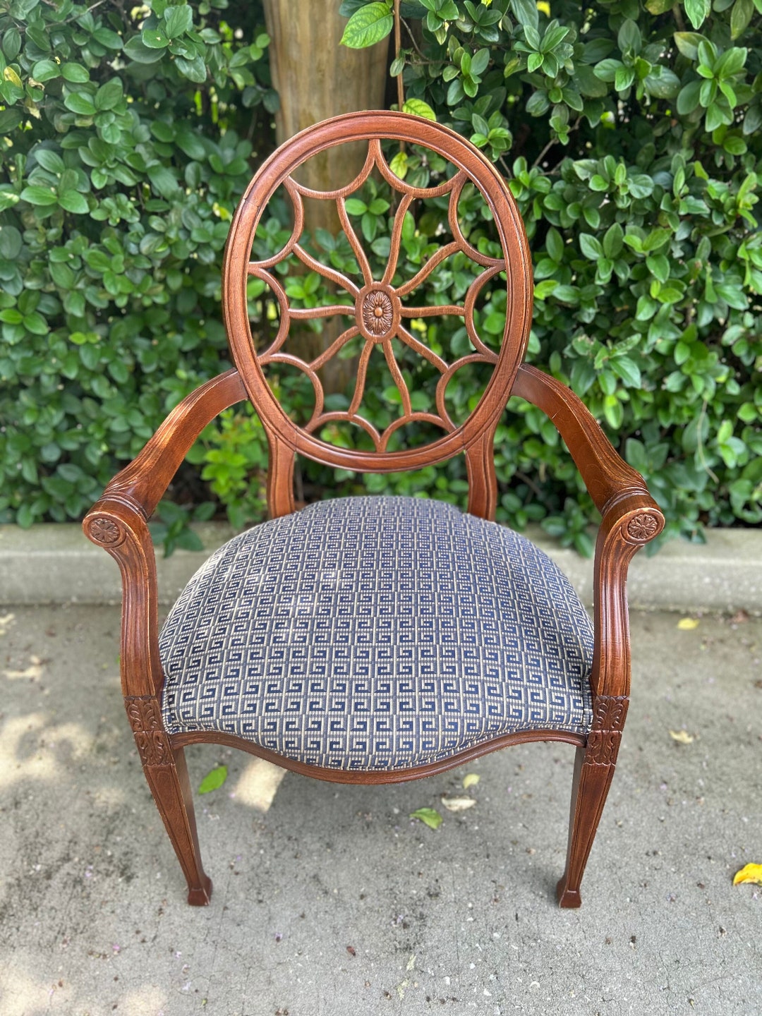 Vintage Regency Style Spider Back Chair - Etsy