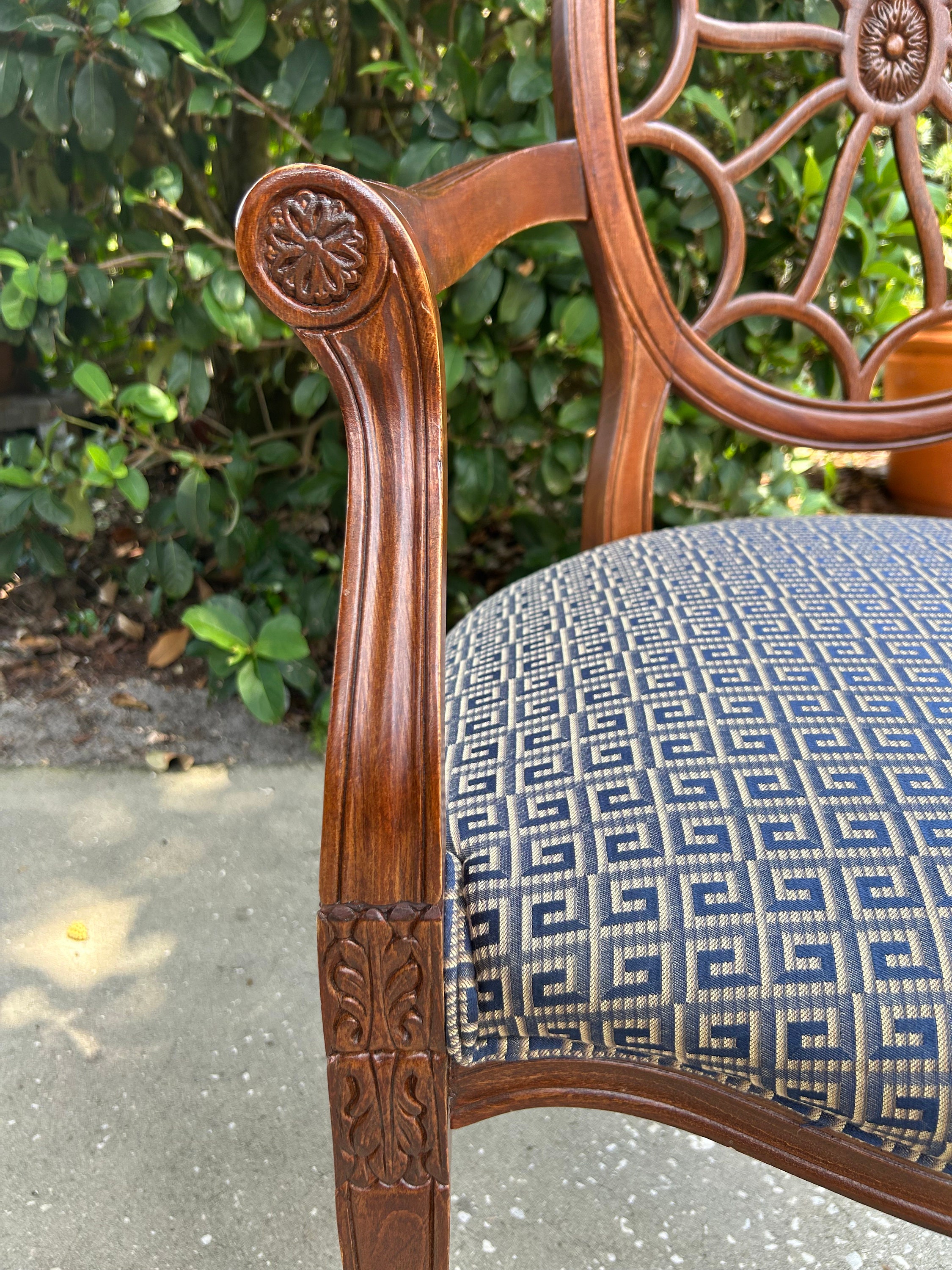 Vintage Regency Style Spider Back Chair - Etsy