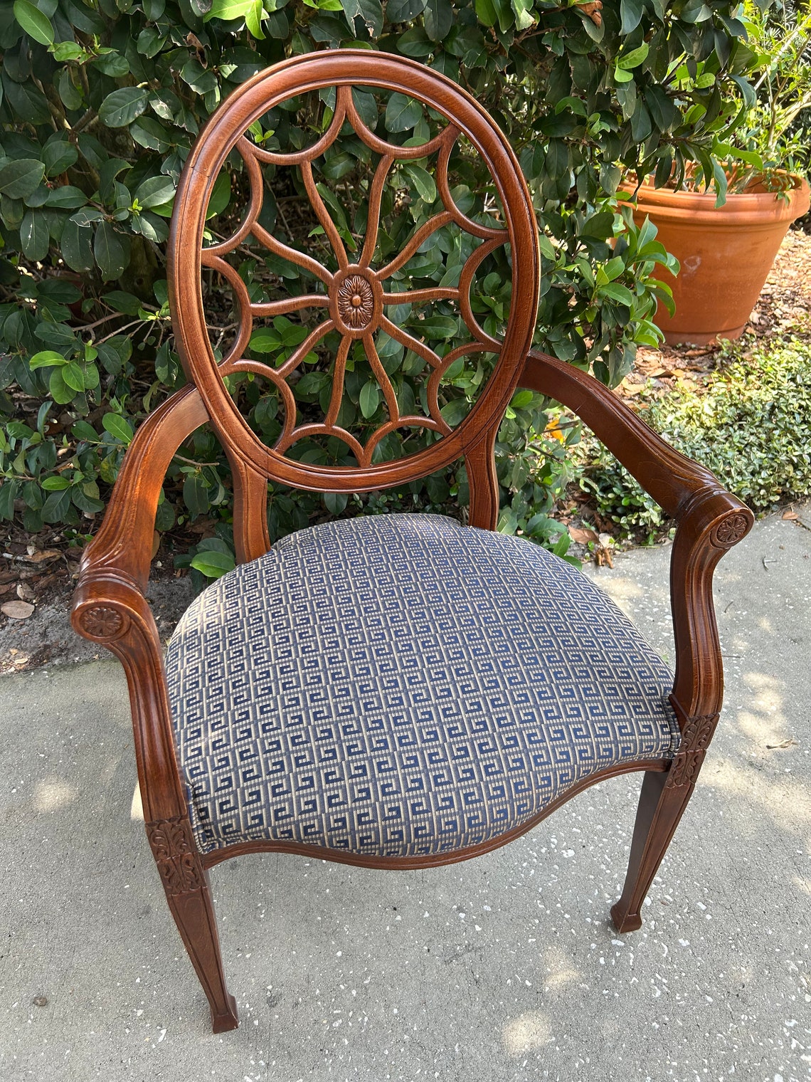 Vintage Regency Style Spider Back Chair - Etsy