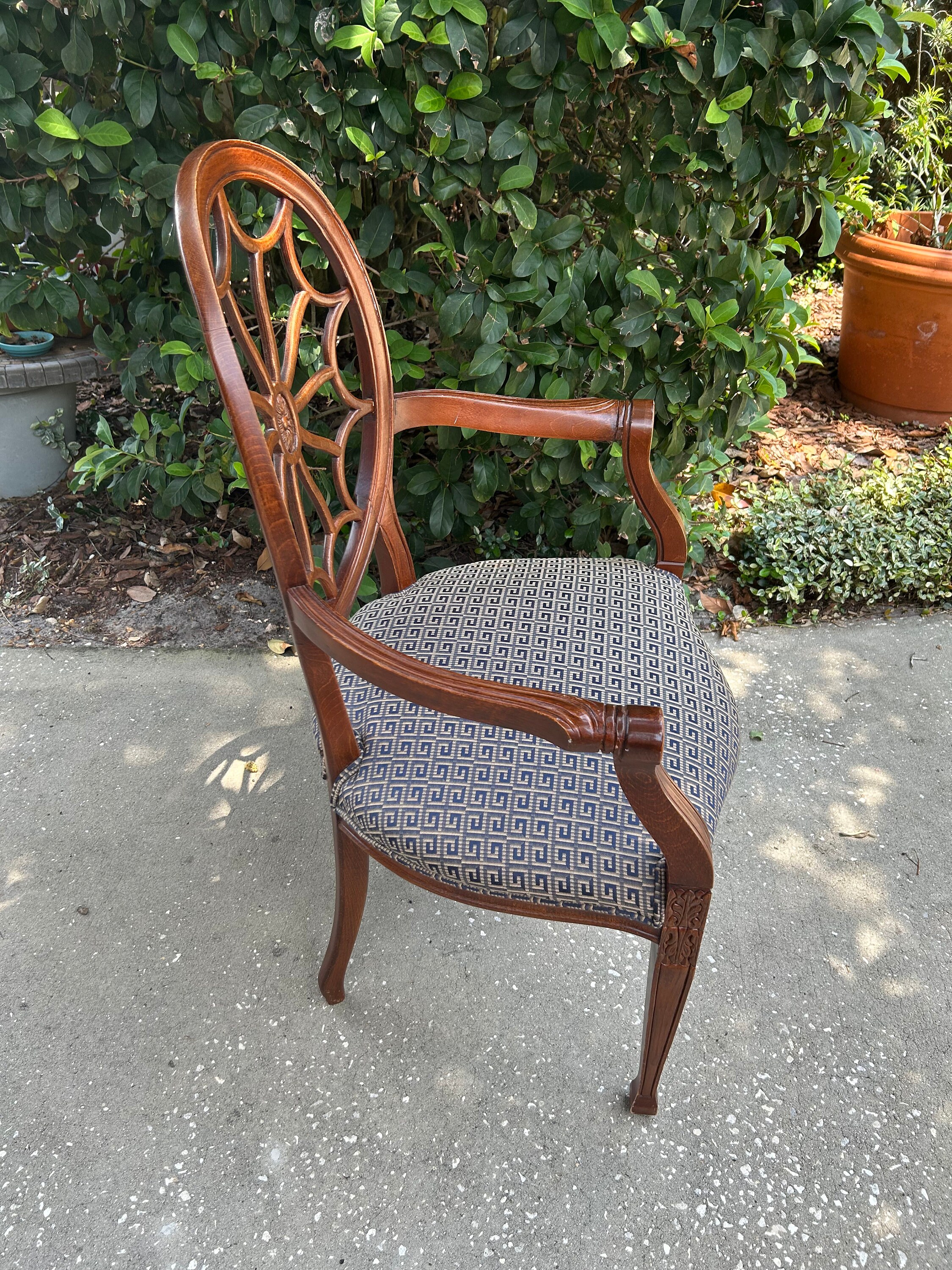 Vintage Regency Style Spider Back Chair - Etsy