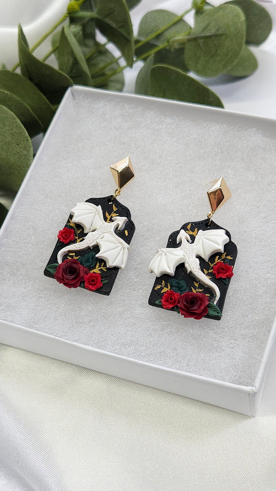 Dragon Earrings, Neutral Dragons, Dragon Jewelry, Cosplay Earrings ...