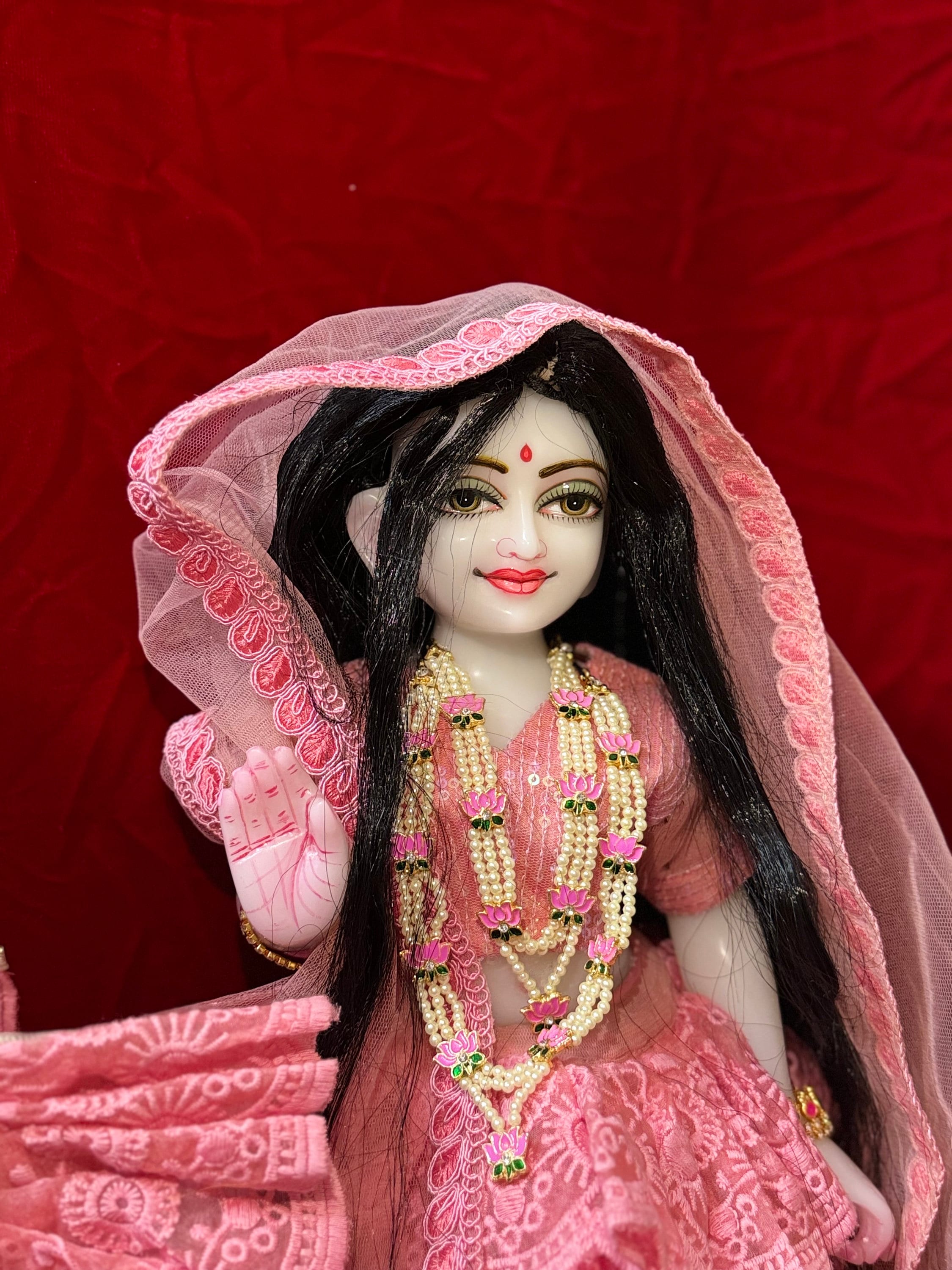 Premium 18" ISKCON Radha Krishna Idol Artificial Marble Dust Statue ...