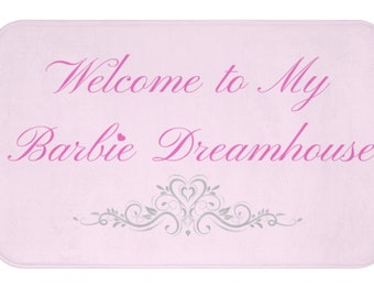 Barbie Welcome Mat - Etsy