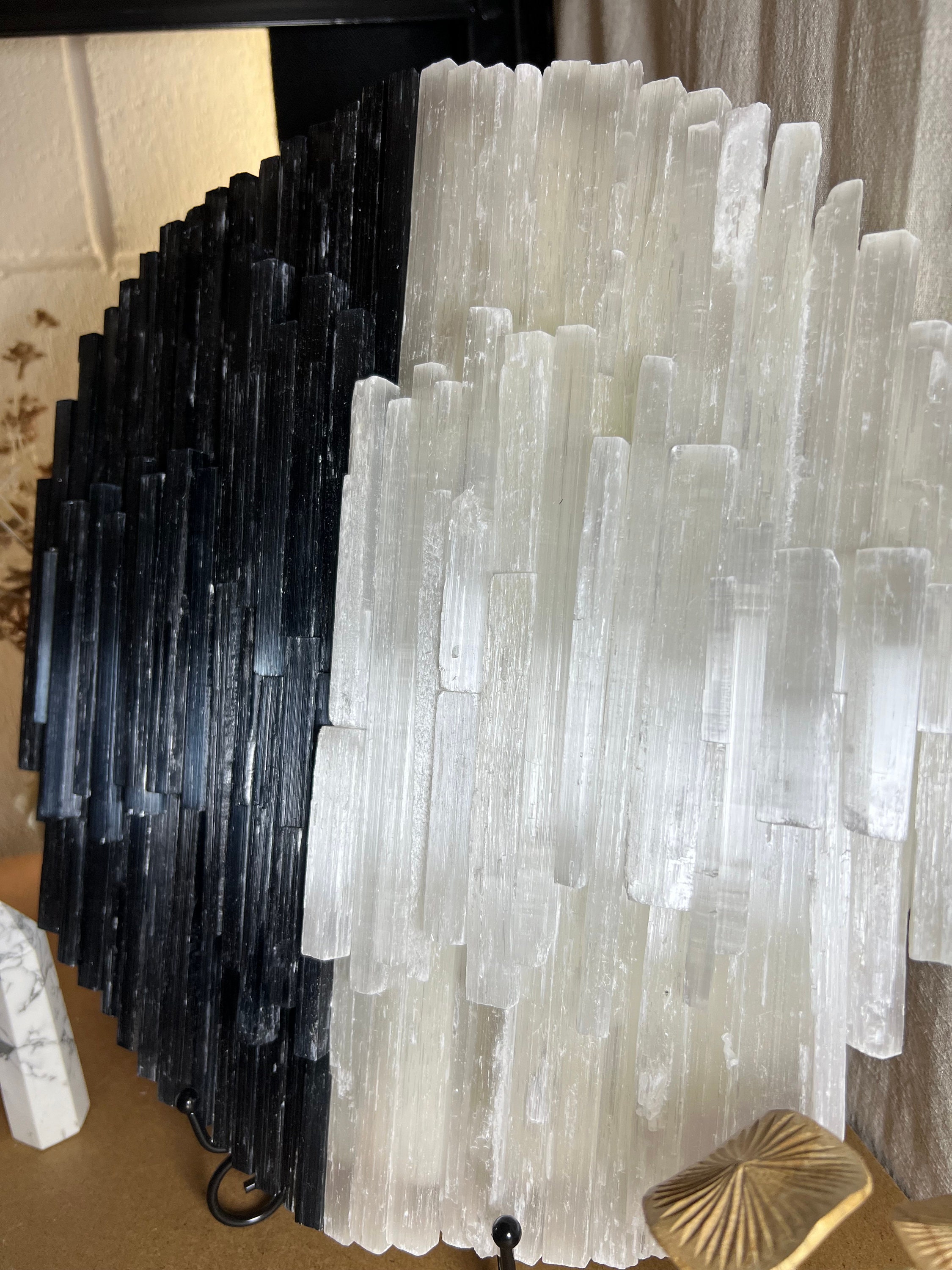 Partial Lunar Eclipse Selenite Moon-30cm - Etsy