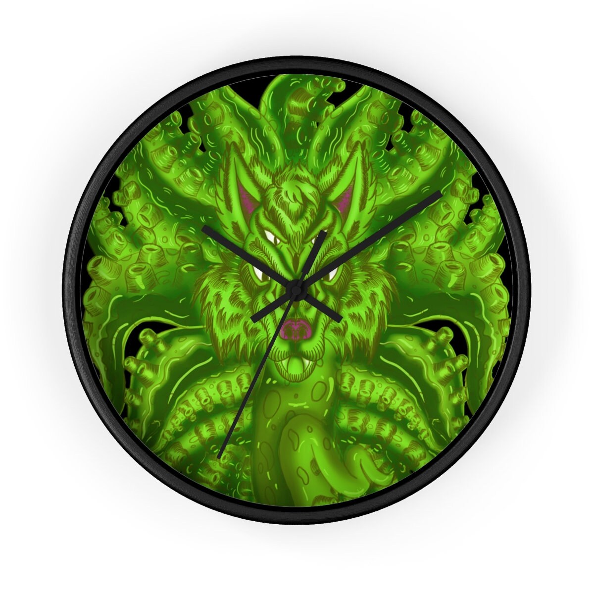 Radioactive Wolf Tulu Wall Clock Perfect Gift for Horror & - Etsy