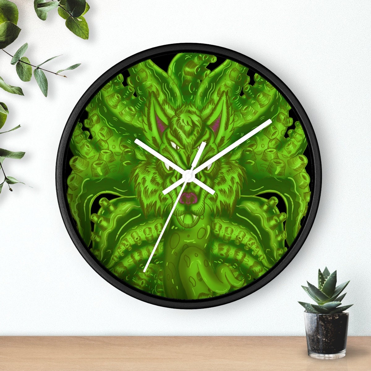 Radioactive Wolf Tulu Wall Clock Perfect Gift for Horror & - Etsy