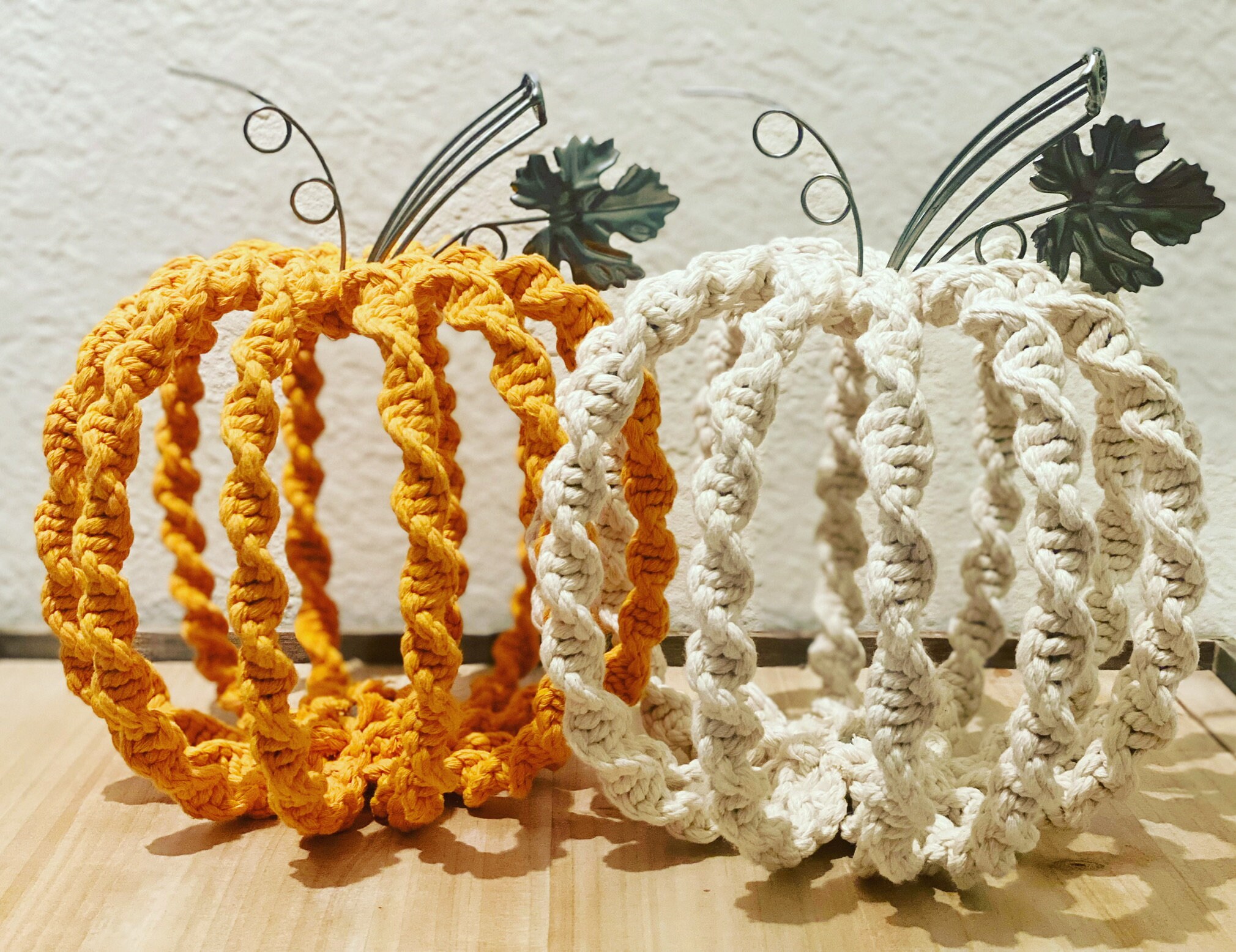 2 Macrame Magical Pumpkins - Etsy