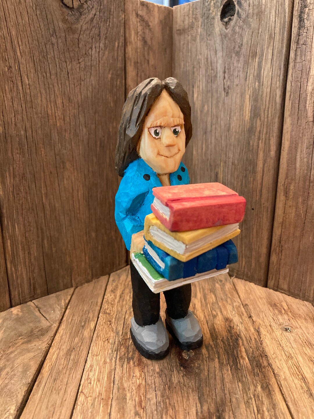 Librarian Holding Books, Teacher Appreciation Gift, Instructor Gifts ...