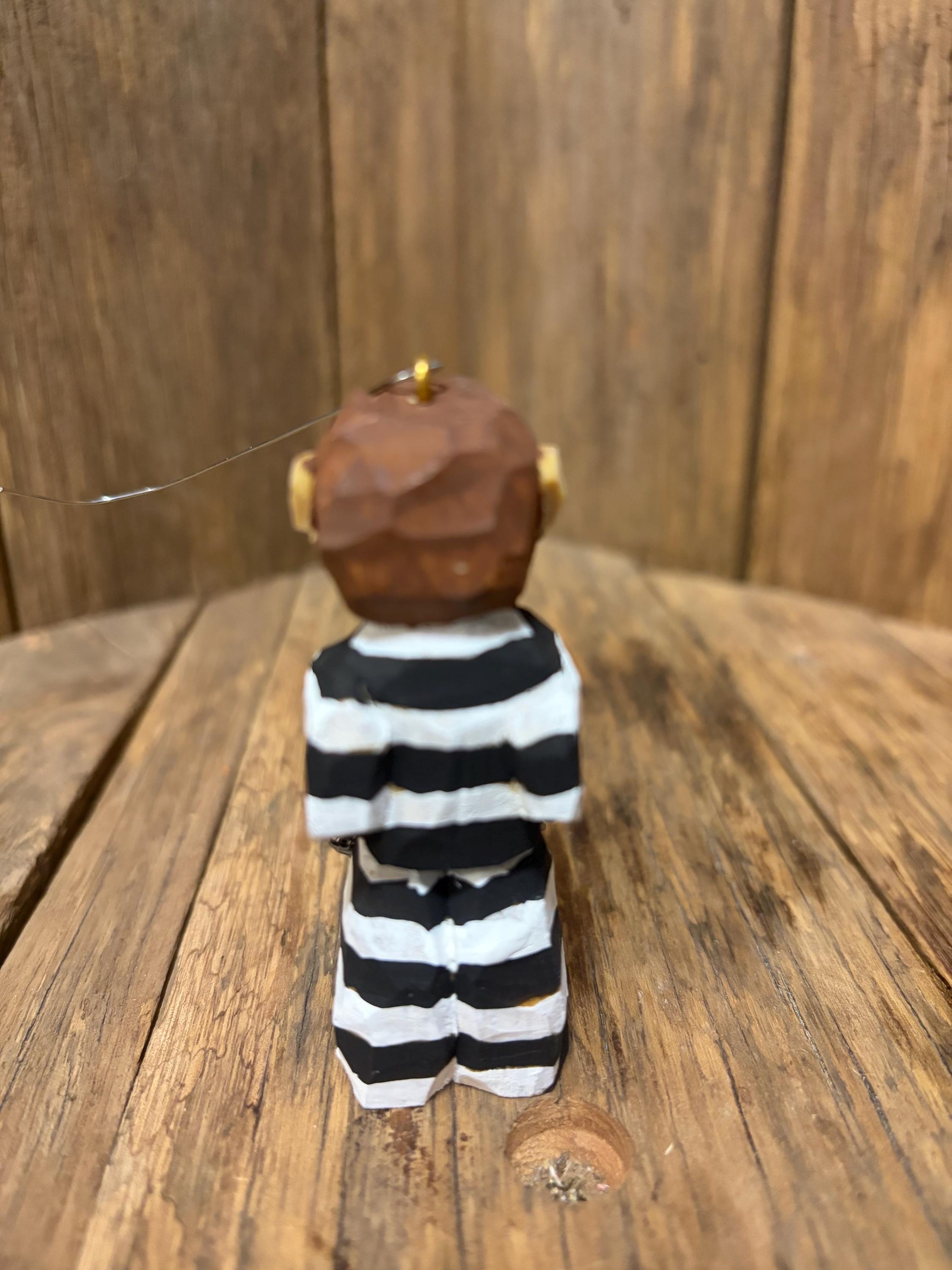 Prisoner Christmas Ornament With Hand Cuffs and Black and White ...