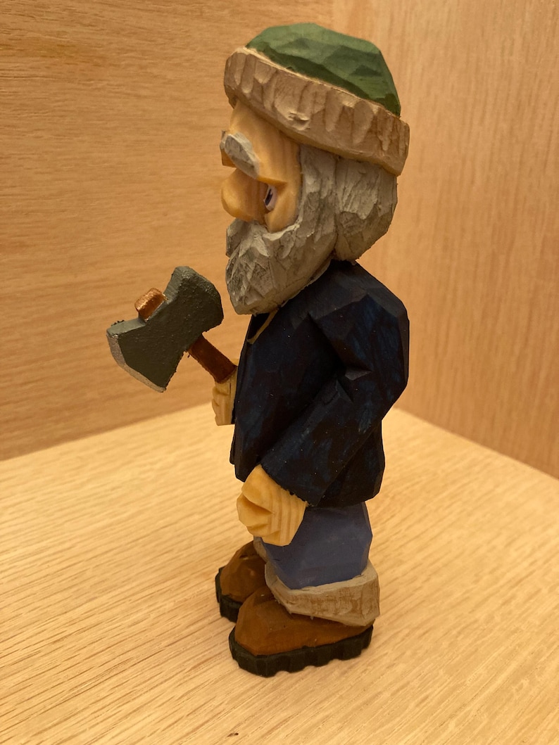 Lumberjack With Axe, Cabin Decor, Man Cave Decorations, Woodsy Decor ...