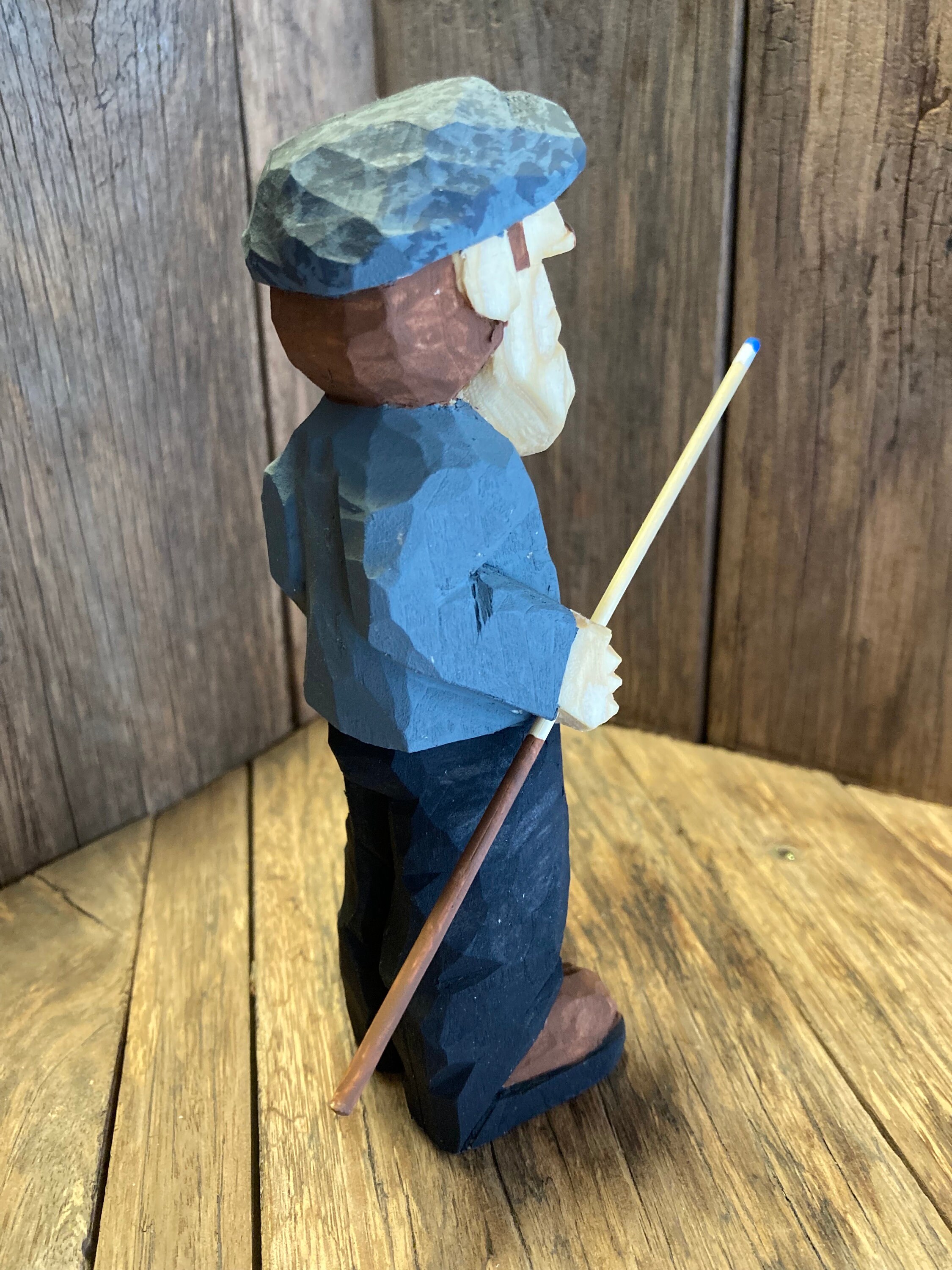 Pool Player Holding Cue, Pool Shark, Billiards Room Decor, Man Cave ...