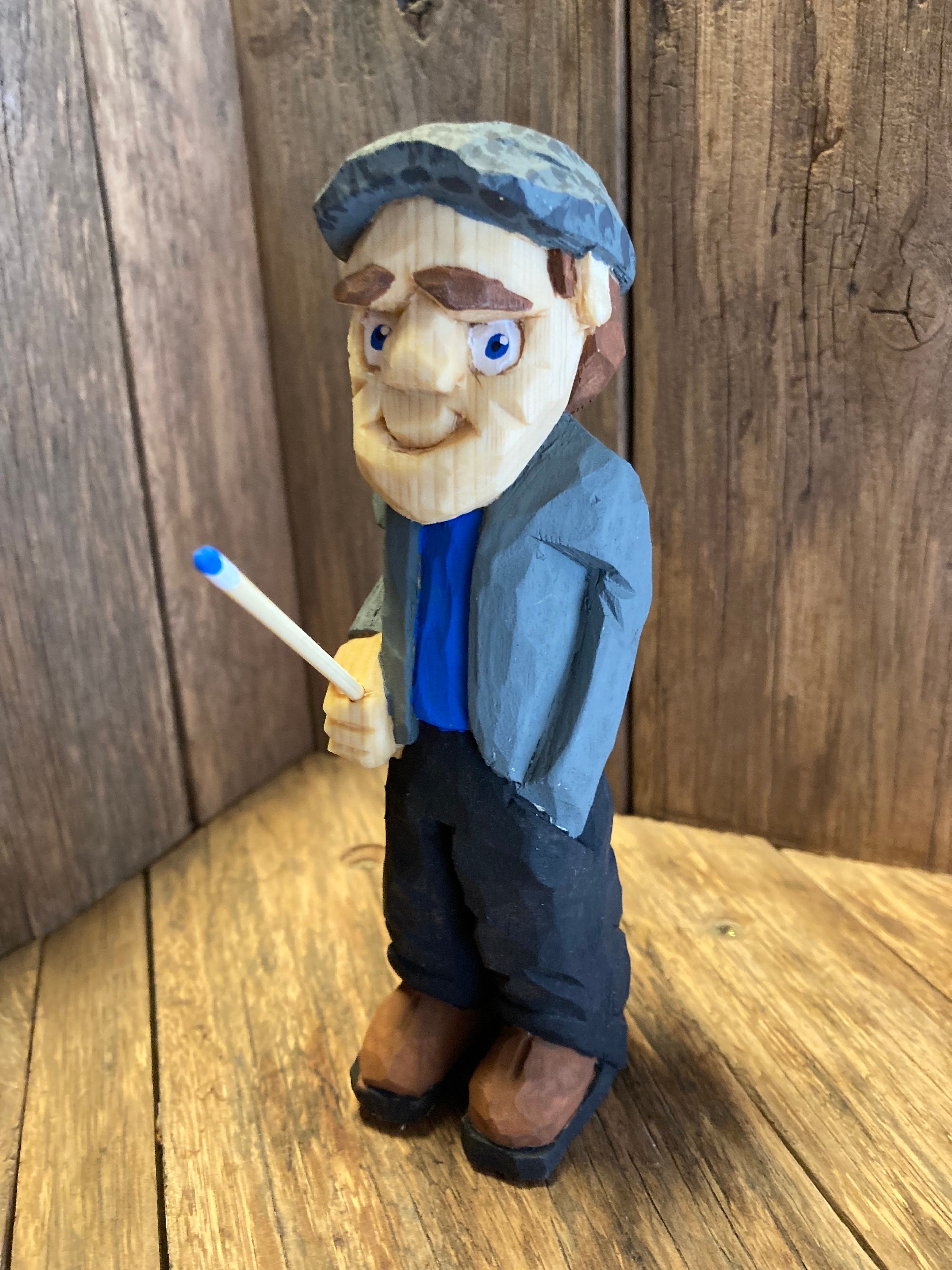 Pool Player Holding Cue, Pool Shark, Billiards Room Decor, Man Cave ...